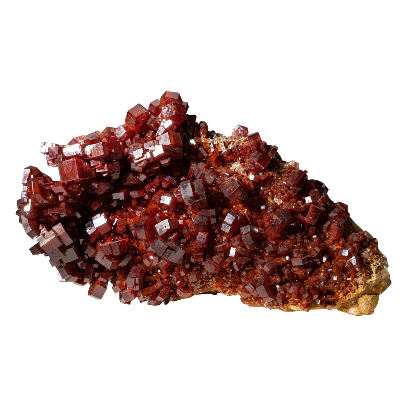Vanadinite Crystal Cluster on Matrix from Morocco For Sale at 1stDibs