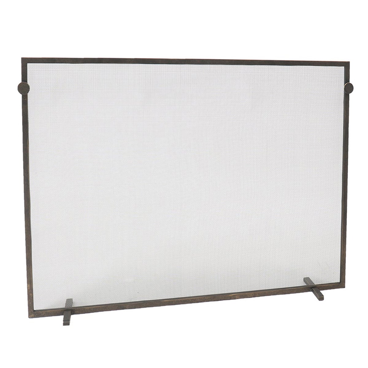 Textured Knobs Fire Screen in Warm Black, Ready to Ship For Sale at 1stDibs