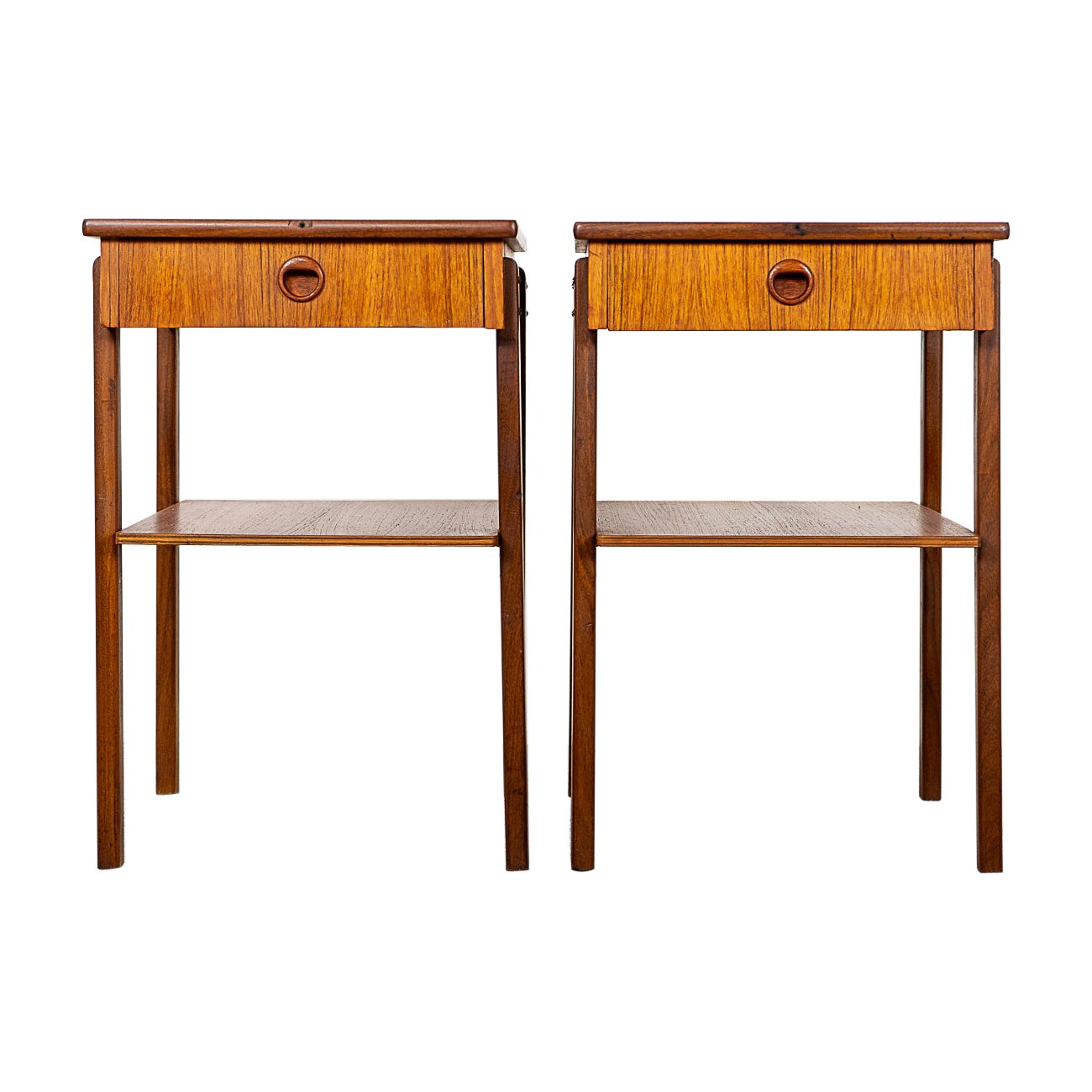 Danish Mid-Century Modern Mahogany Bedside Table For Sale at 1stDibs