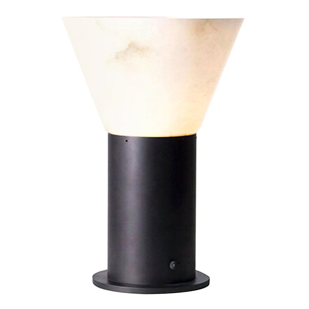 Contemporary Alabaster and Patinated Brass Table lamp, Lara by Garnier ...
