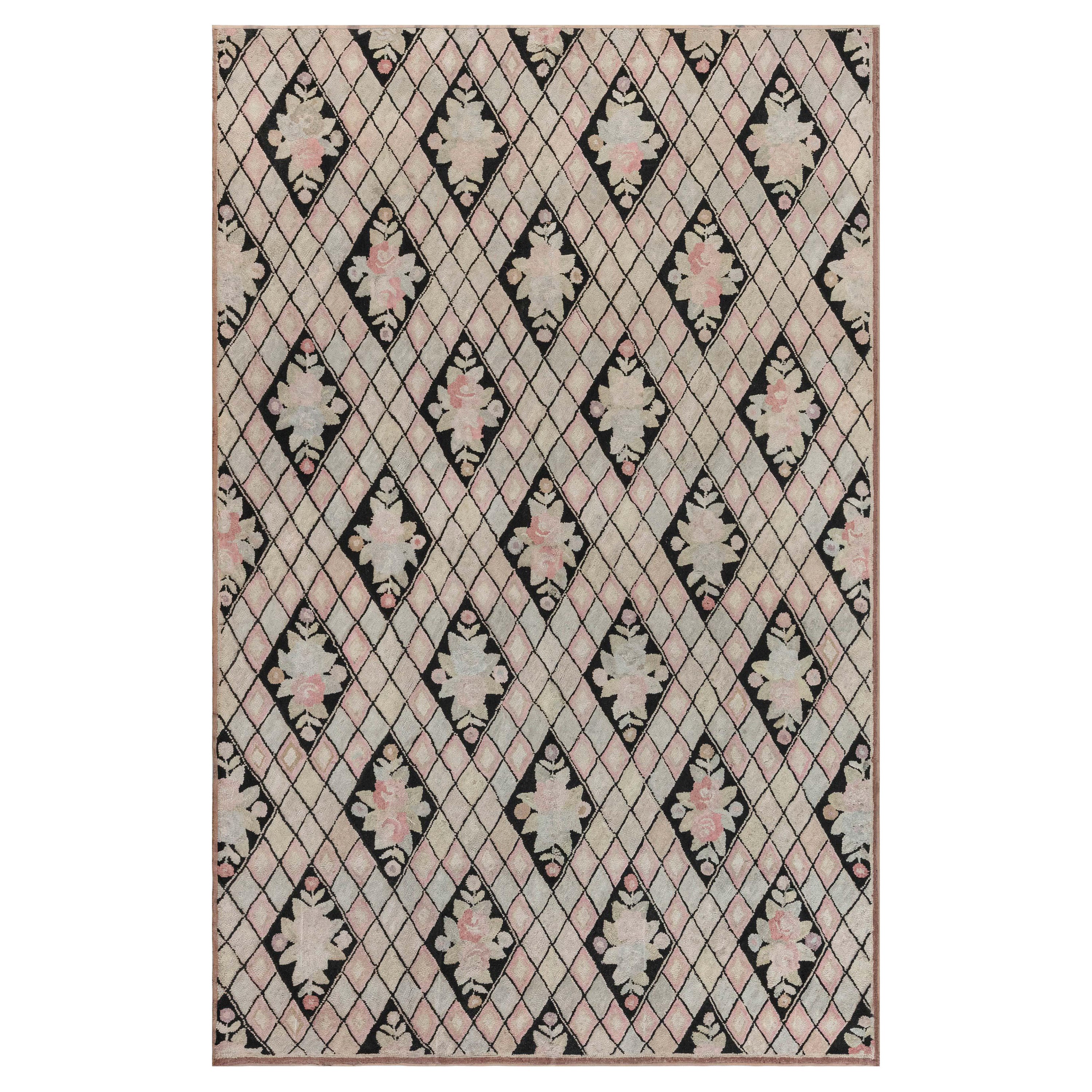 Doris Leslie Blau Collection Vintage American Hooked Rug For Sale at ...