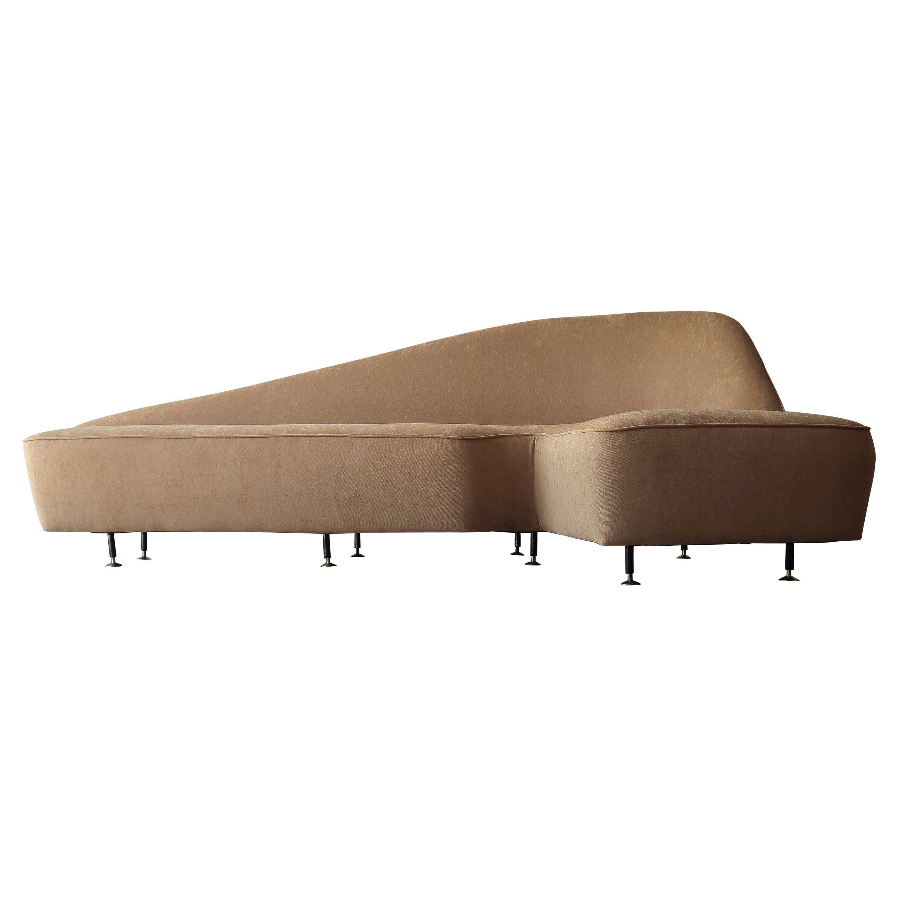 Solid Danish Teak Gondola Bracket Back Sofa For Sale at 1stDibs ...