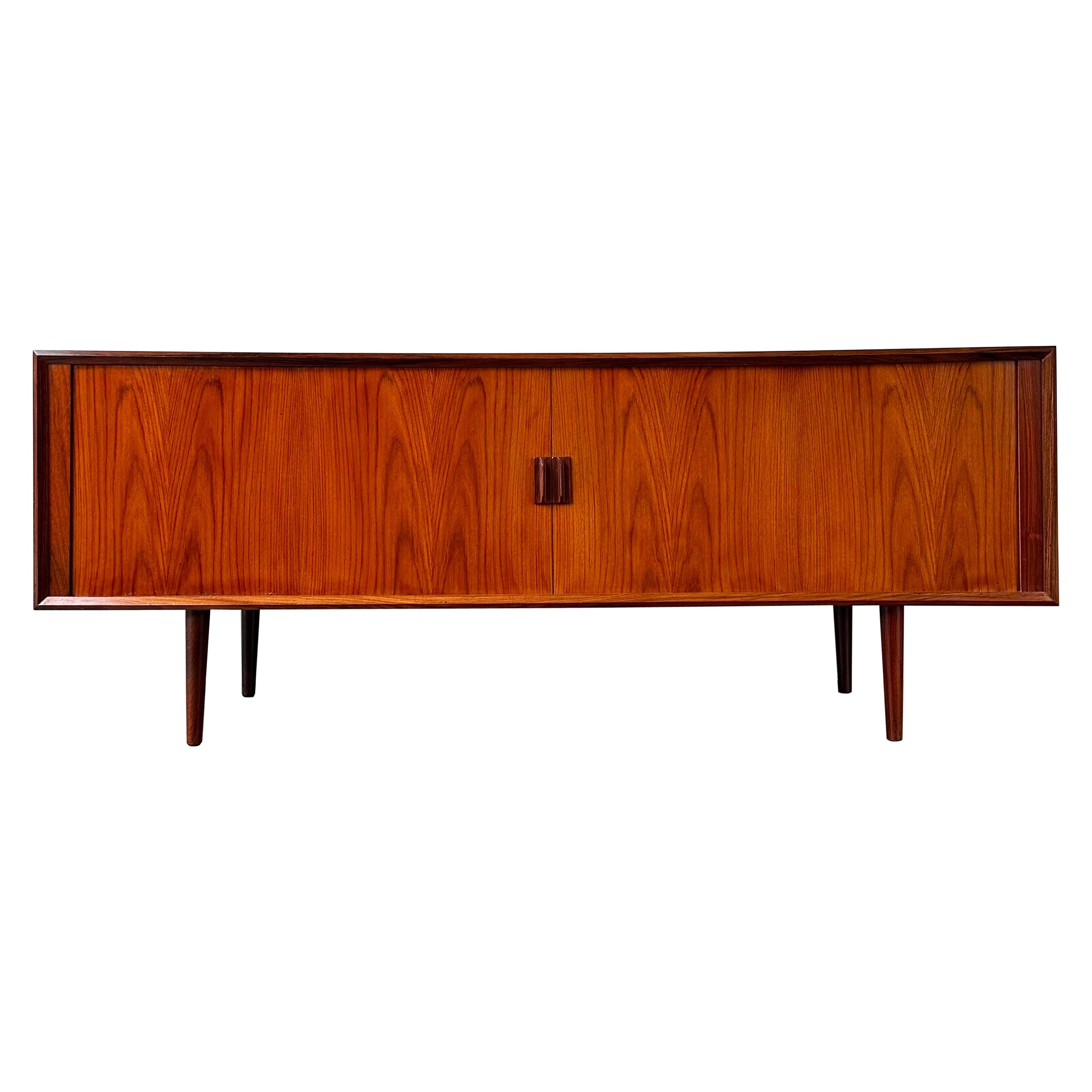 MCM Danish teak cado wall unit For Sale at 1stDibs