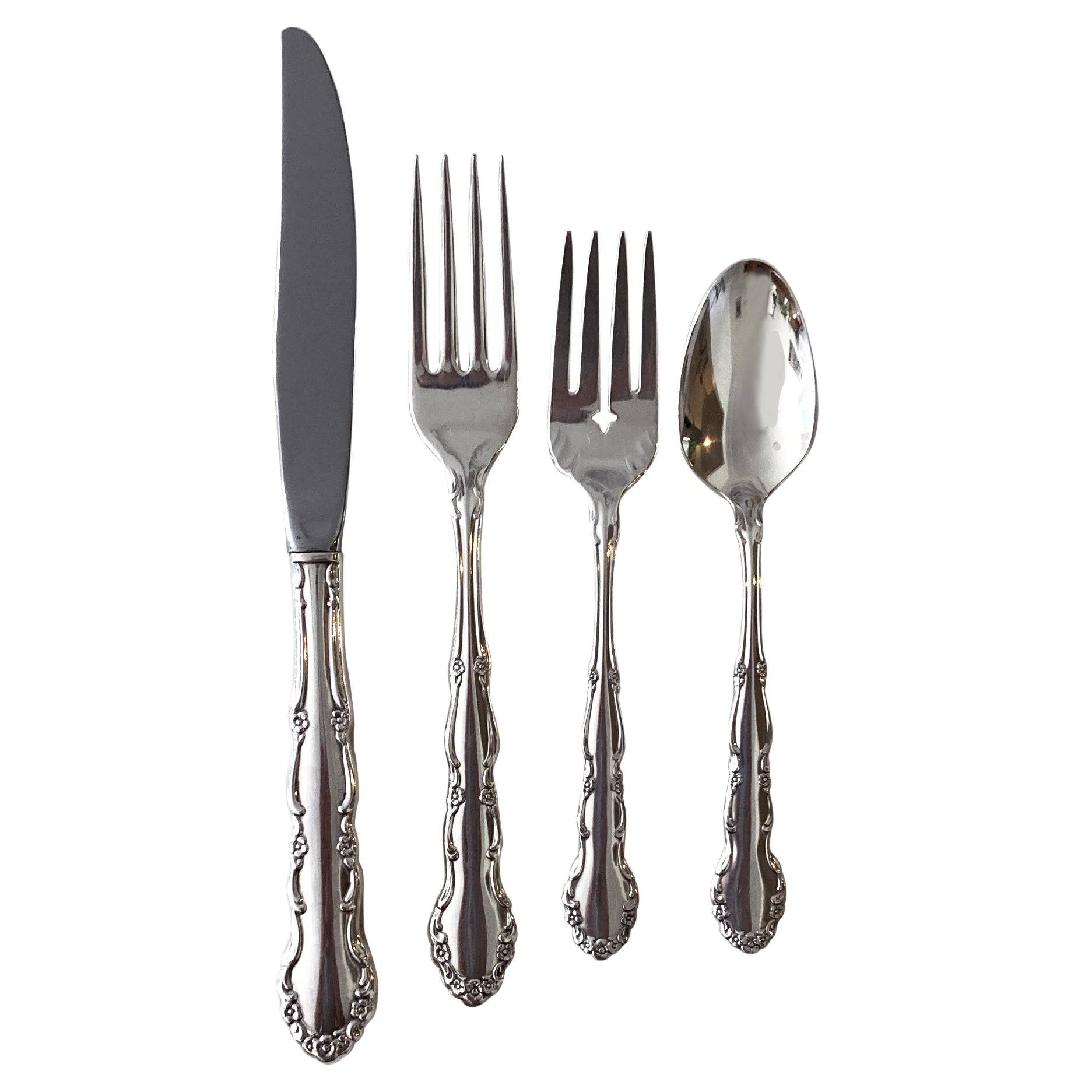 Cubiertos de plata Rogers Flirtation Vintage 1881, Oneida, 1959, 60 ...