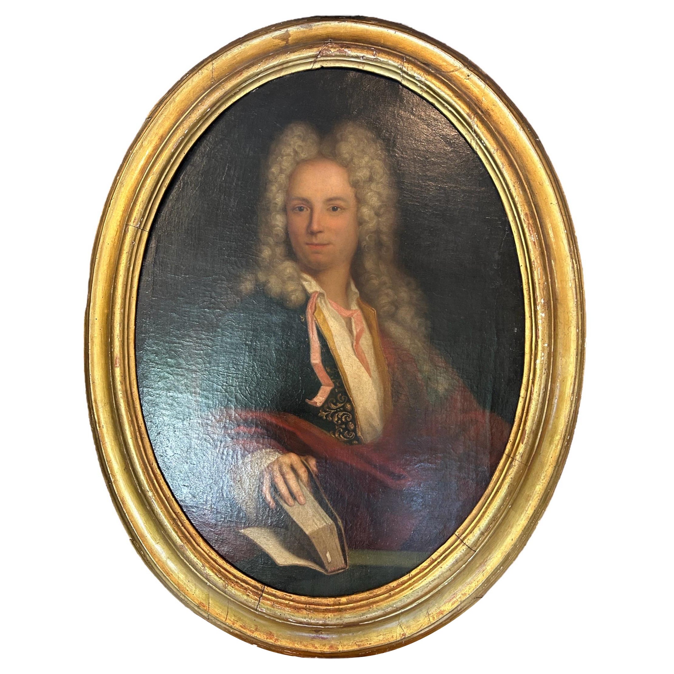Portrait of an eighteenth-century French Scholar; Oil on canvas. France ...