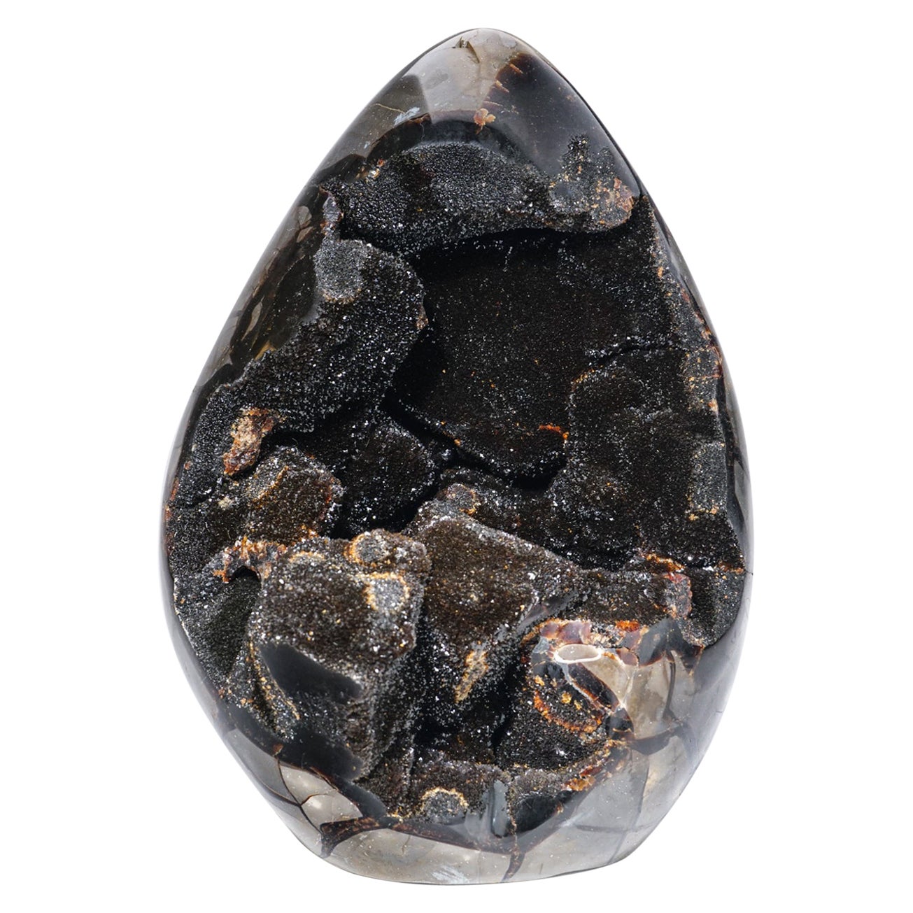 Large Septarian Druzy Geode Egg from Madagascar (13.6 lbs) For Sale at ...