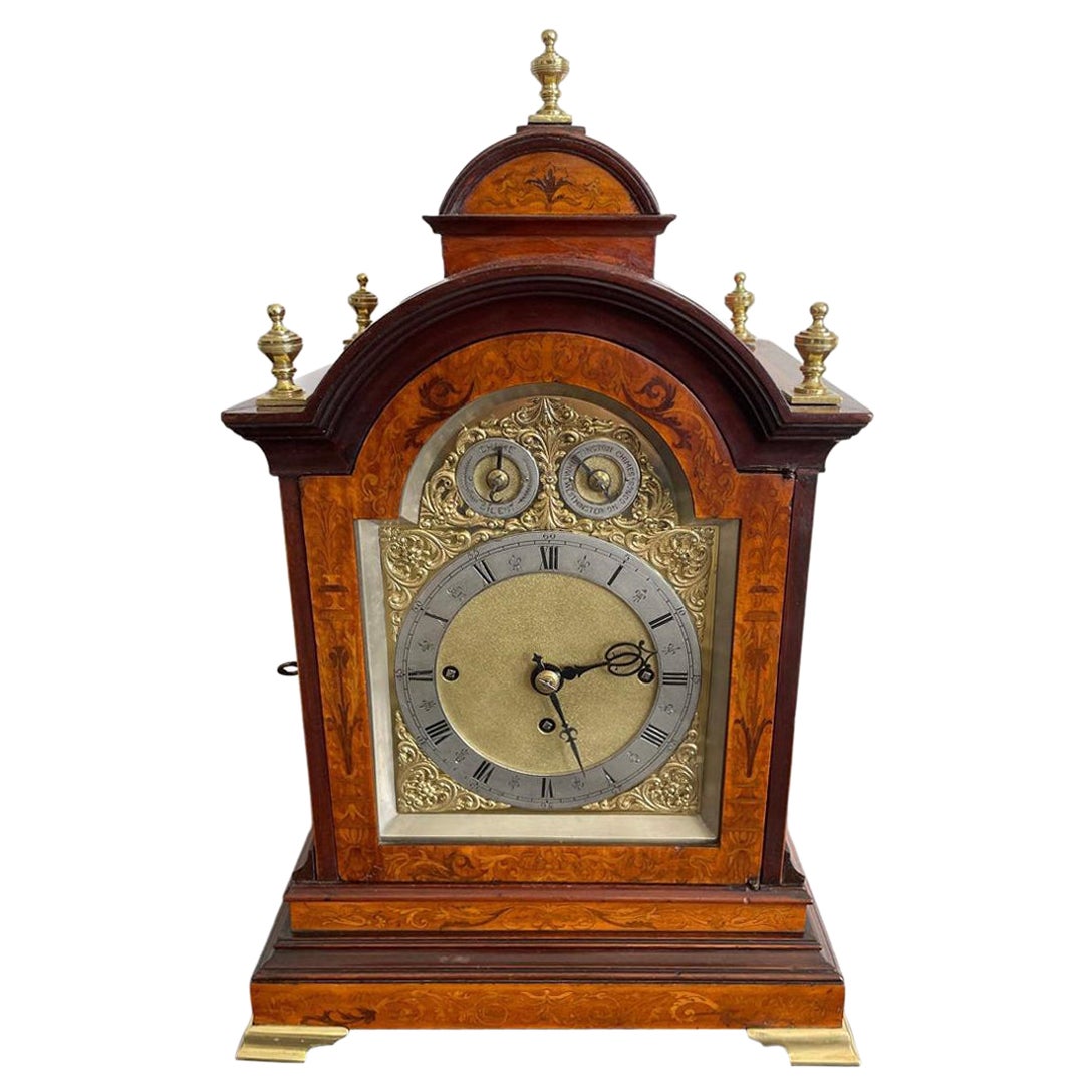 Art Deco Westminster Chime Inlaid Mantel Clock by Thomas Haller, circa ...
