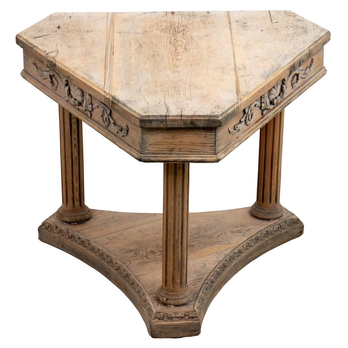 Triangular Leg Table - 440 For Sale on 1stDibs