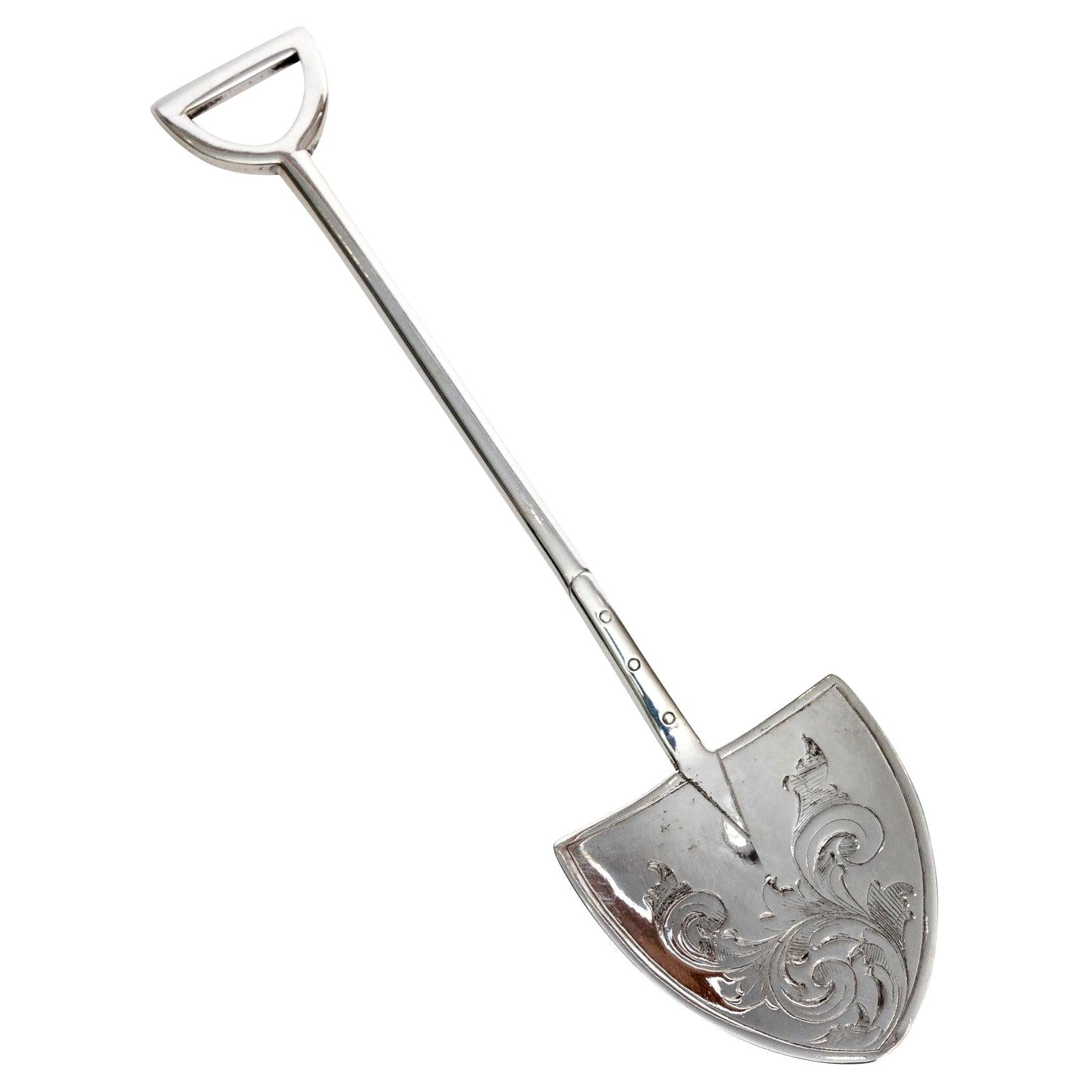 Edwardian Silver Plate Serving Shovel For Sale at 1stDibs