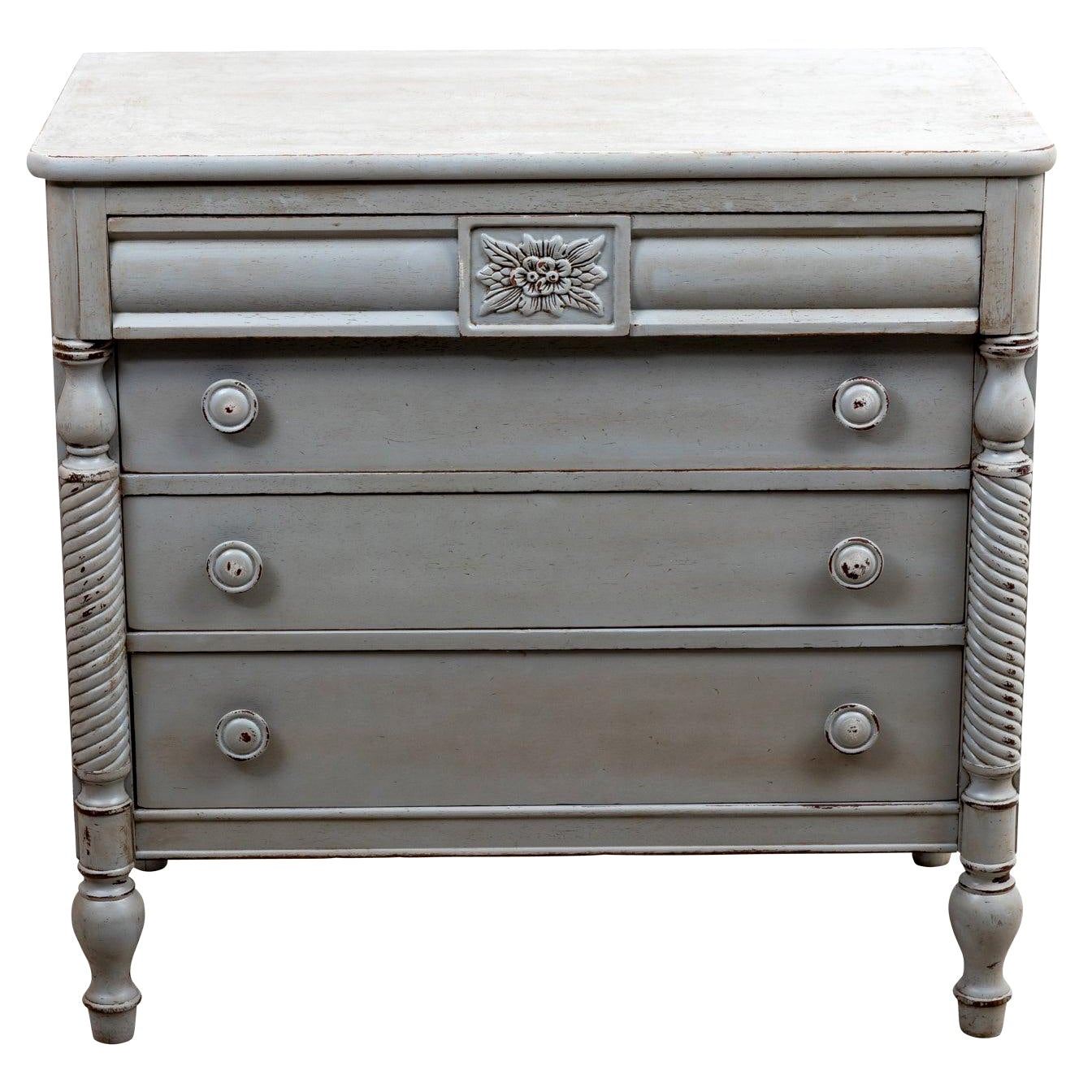 Painted Four Drawer Server For Sale at 1stDibs