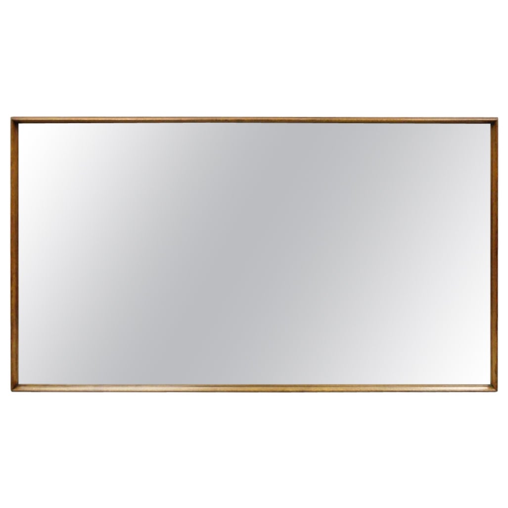 Vintage Mid Century Modern Modernist Walnut Frame Wall Mirror by Hart ...