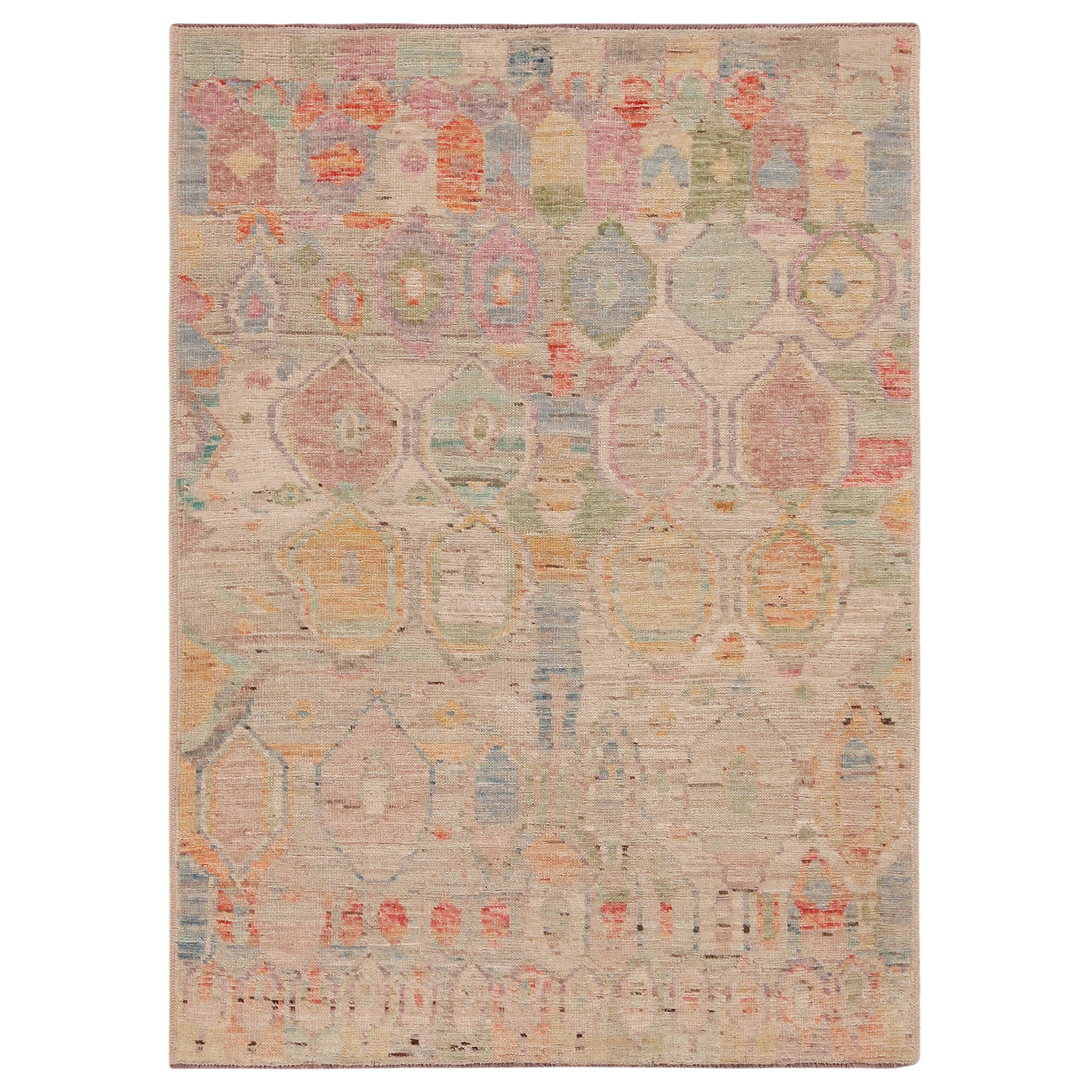 Nazmiyal Collection Primitive Design Central Asian Rug. 13 ft 3 in x 17 ...