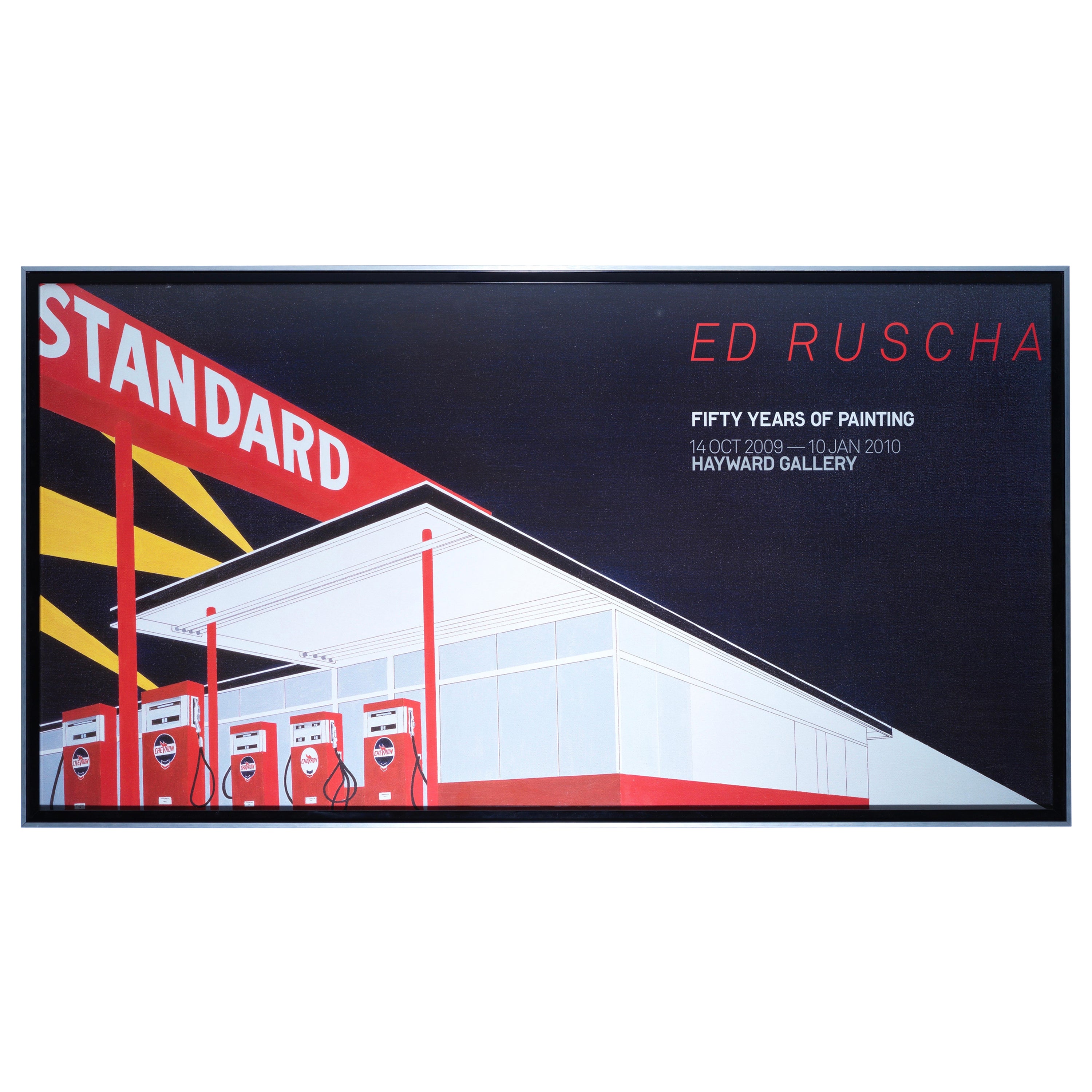 Ed Ruscha “Fifty Years of Painting” Hayward Gallery Poster, Framed For ...