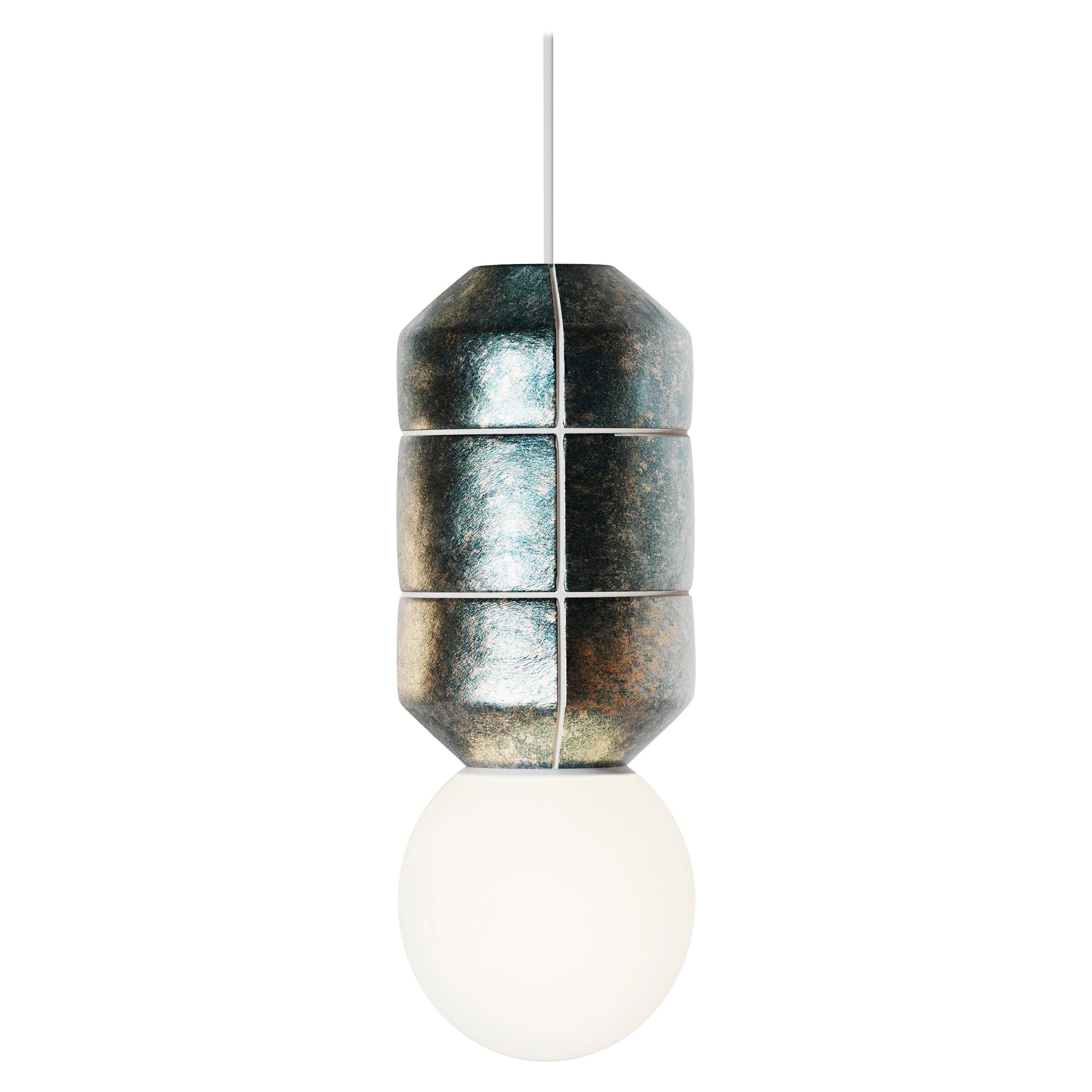 Medium horizontal pendant ceramic Lamp “Navazi”, Modern Pottery ...