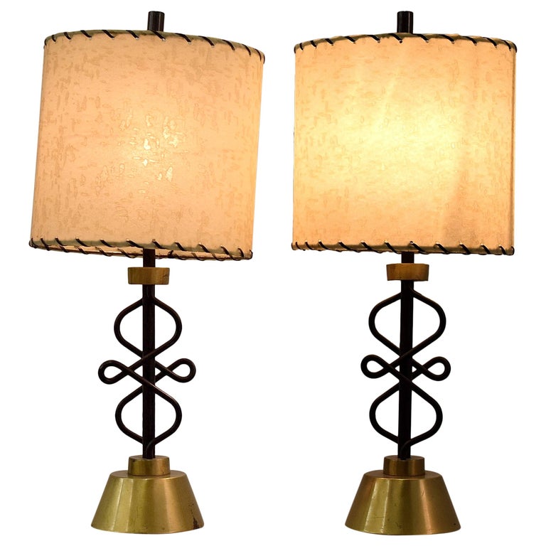 Two 1950s Table Lamps by Majestic, New York For Sale at 1stDibs | 1950 ...