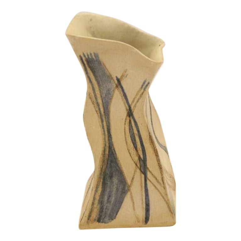 Studio Pottery Model Vase from Denmark marked RUTH 87 For Sale at 1stDibs