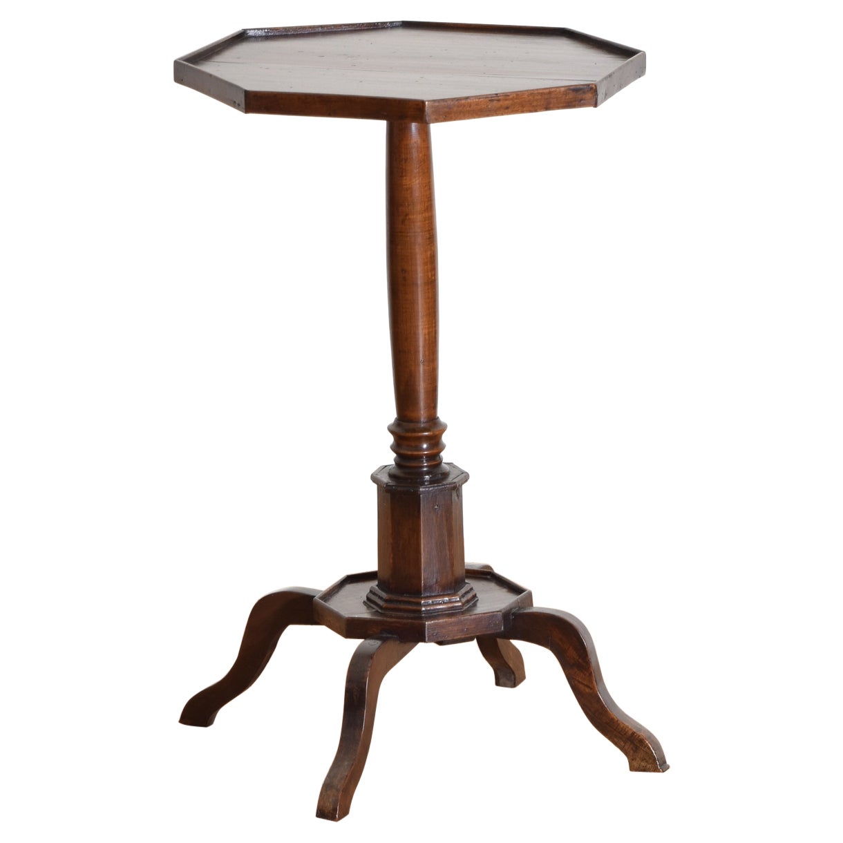 French Late Neoclassic Period Walnut Octagonal Tilt-Top Table, ca. 1835 ...