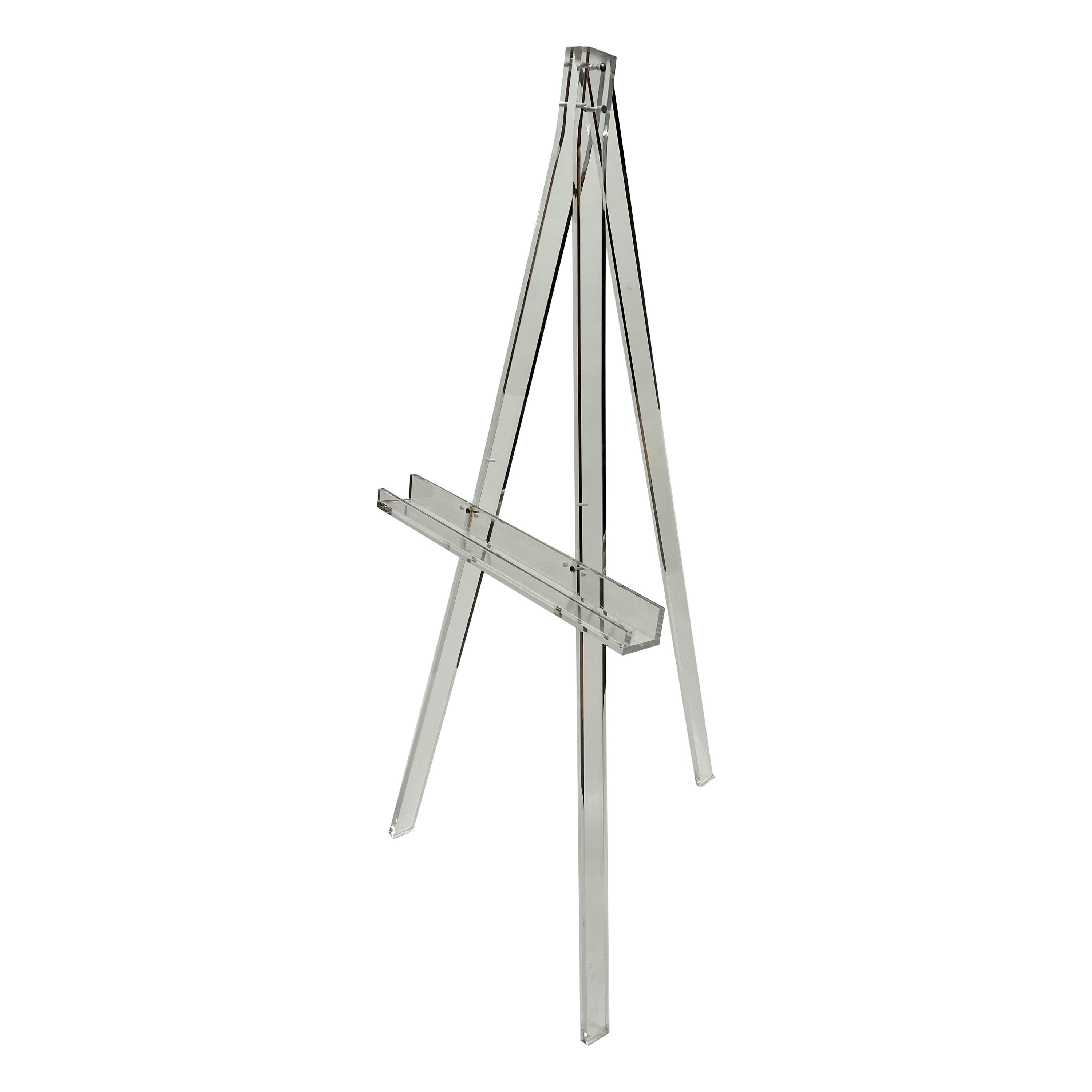 Mid Century Acrylic Tripod Style Easel for Artwork and Announcements ...