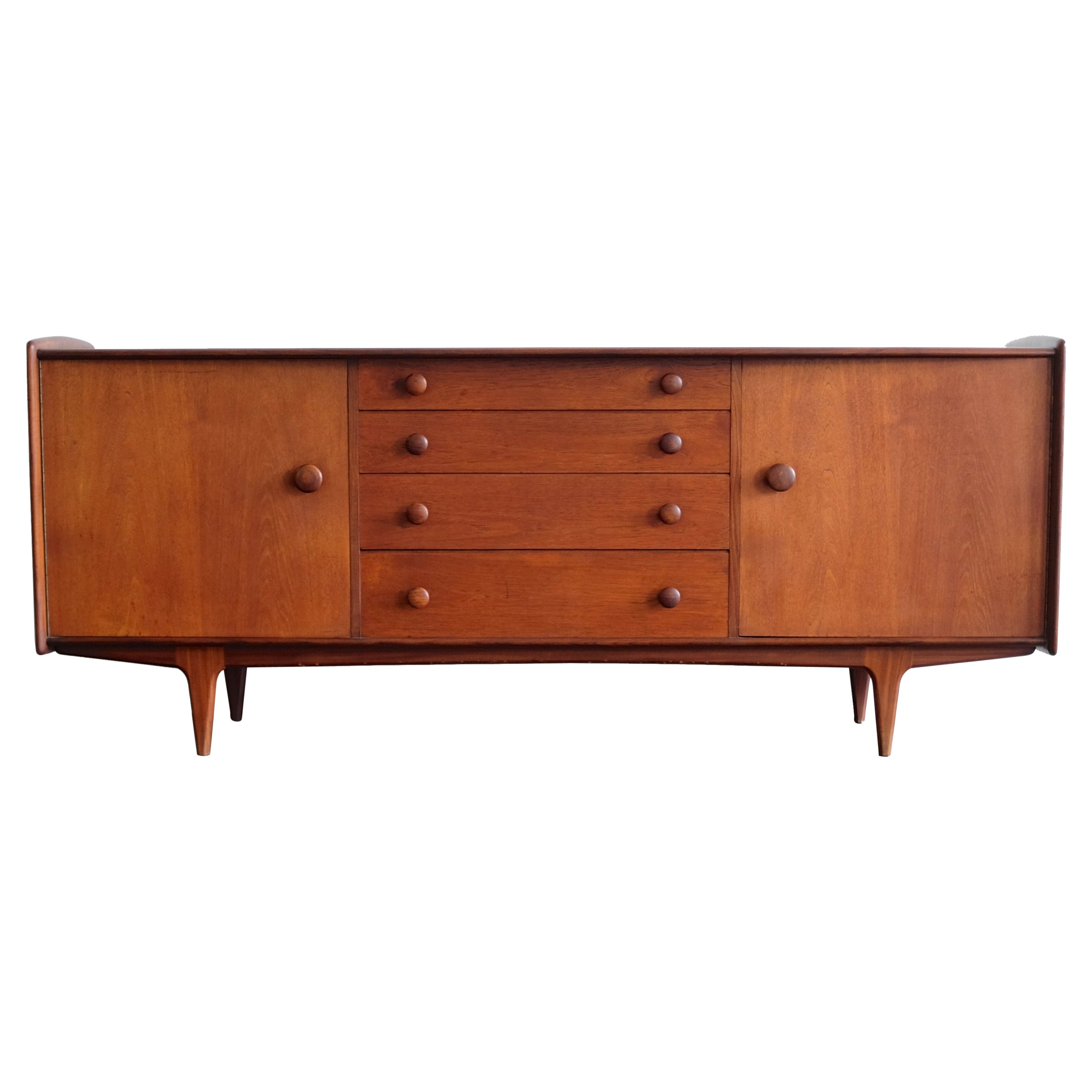 Sold - Small Richard Hornby Credenza In Solid Afromosia For Sale at 1stDibs