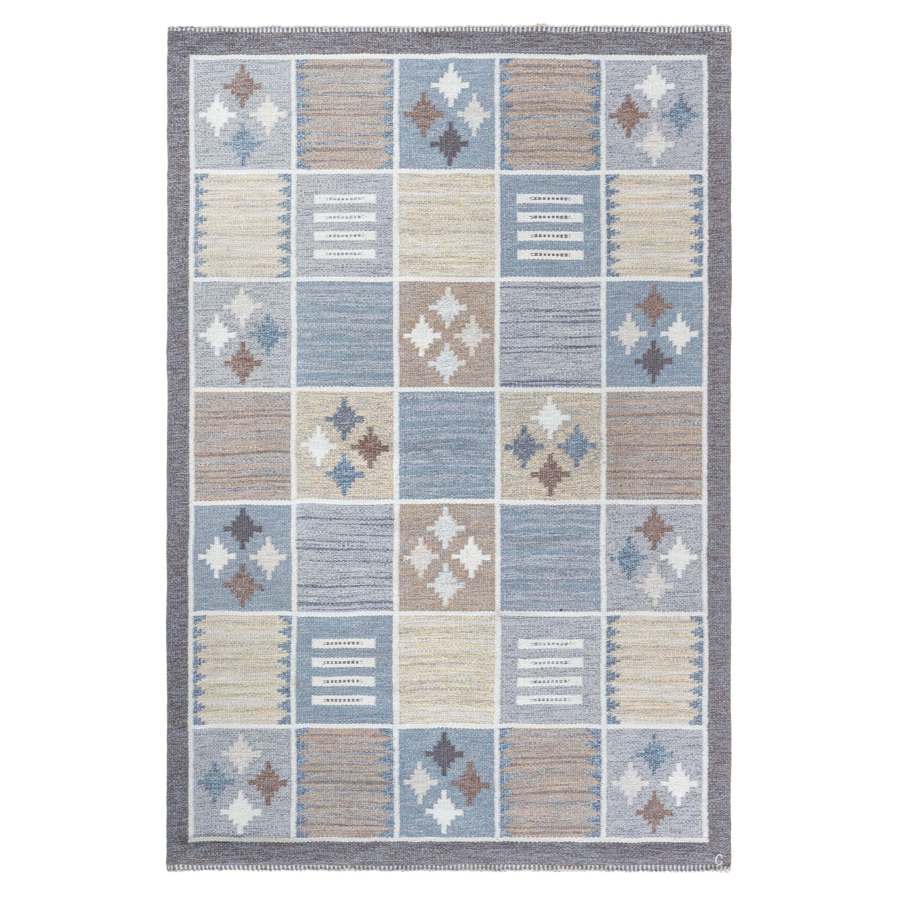 Doris Leslie Blau Collection Vintage Swedish Flat Woven Rug by Rakel ...