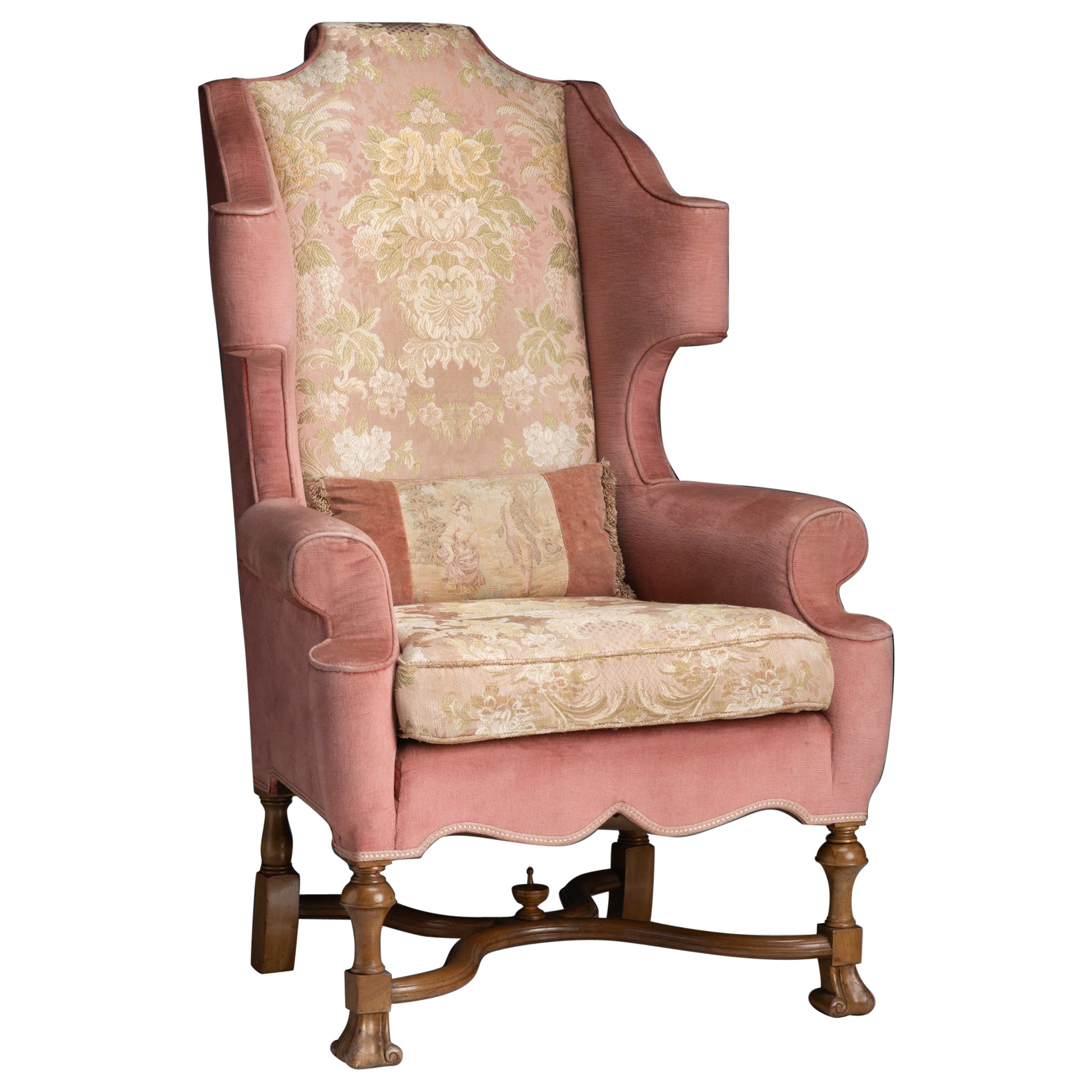 William and Mary Style Wingback, England circa 1910 For Sale at 1stDibs