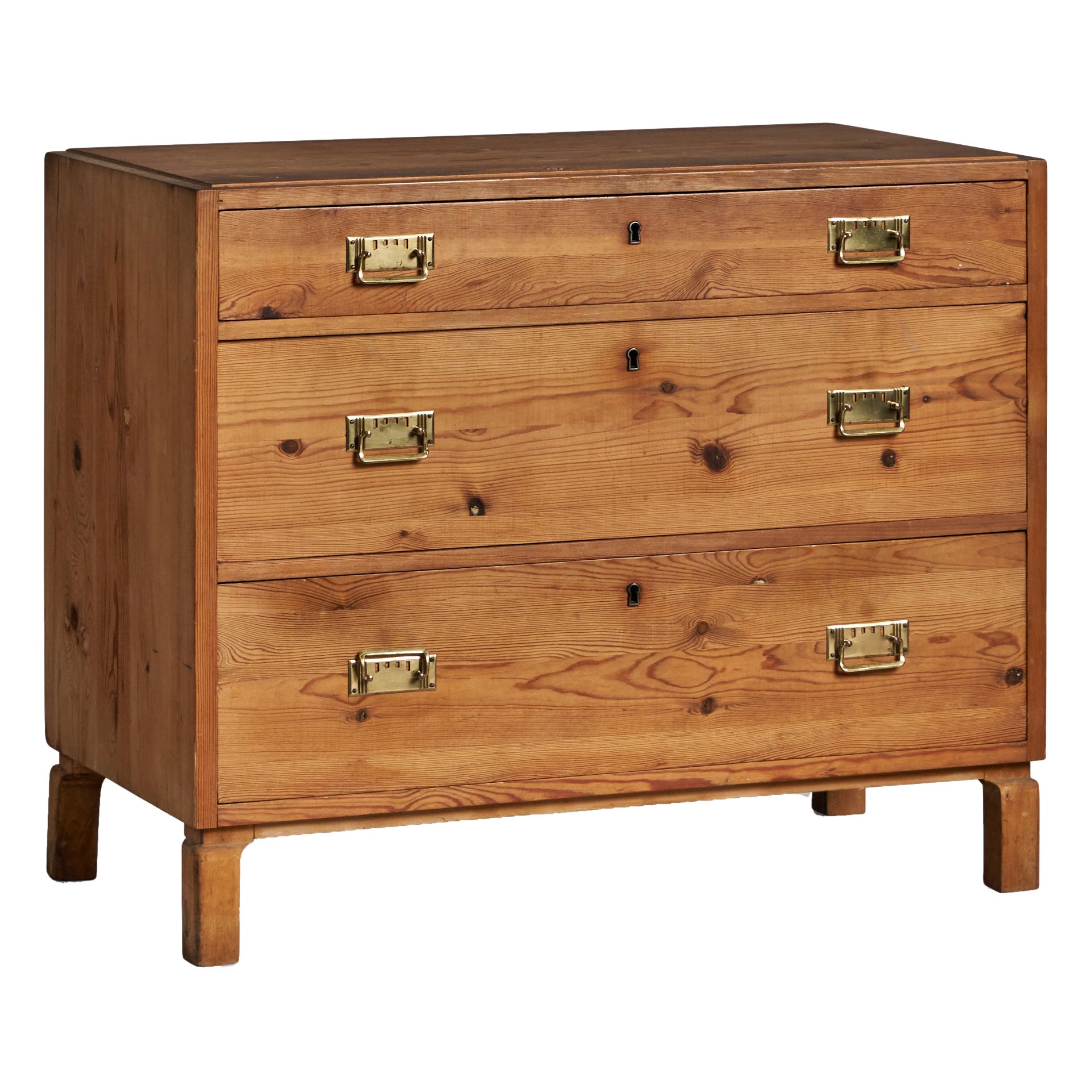 Swedish Designer, Chest of Drawers, Pine, Sweden, 1930s For Sale at 1stDibs