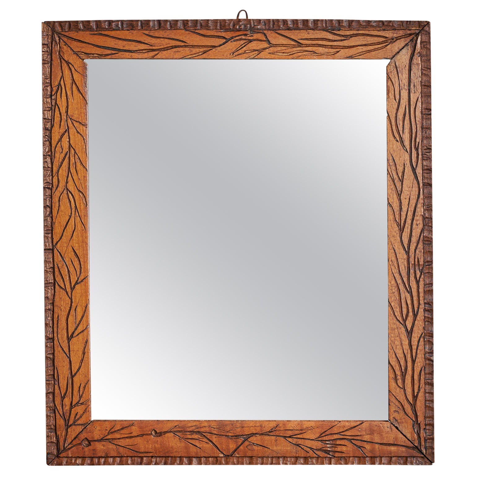 Italian Designer, Wall Mirror, Birch, Italy, 1930s For Sale at 1stDibs