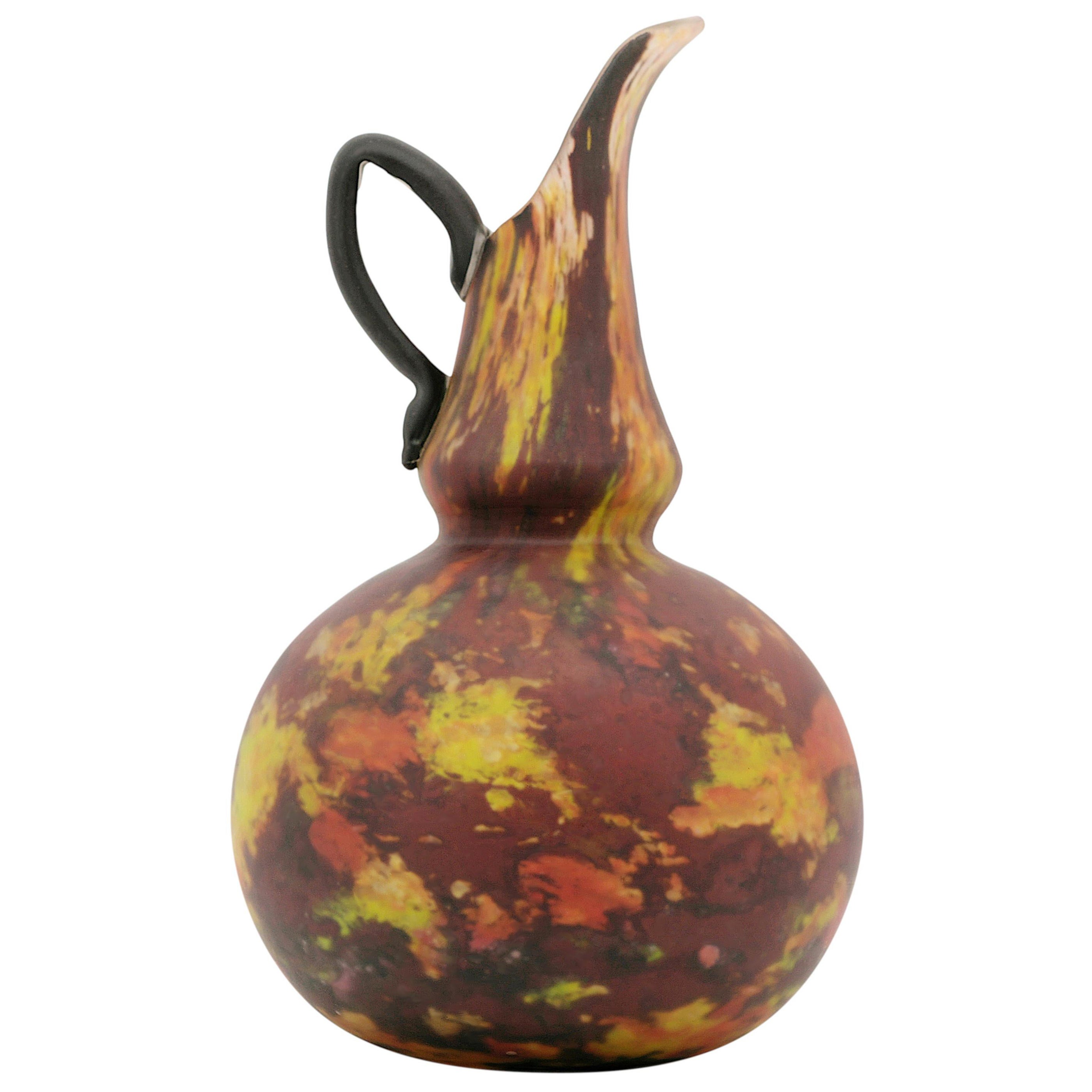 Charles SCHNEIDER Large French Art Deco Pitcher Ewer, 1924-1928 For ...