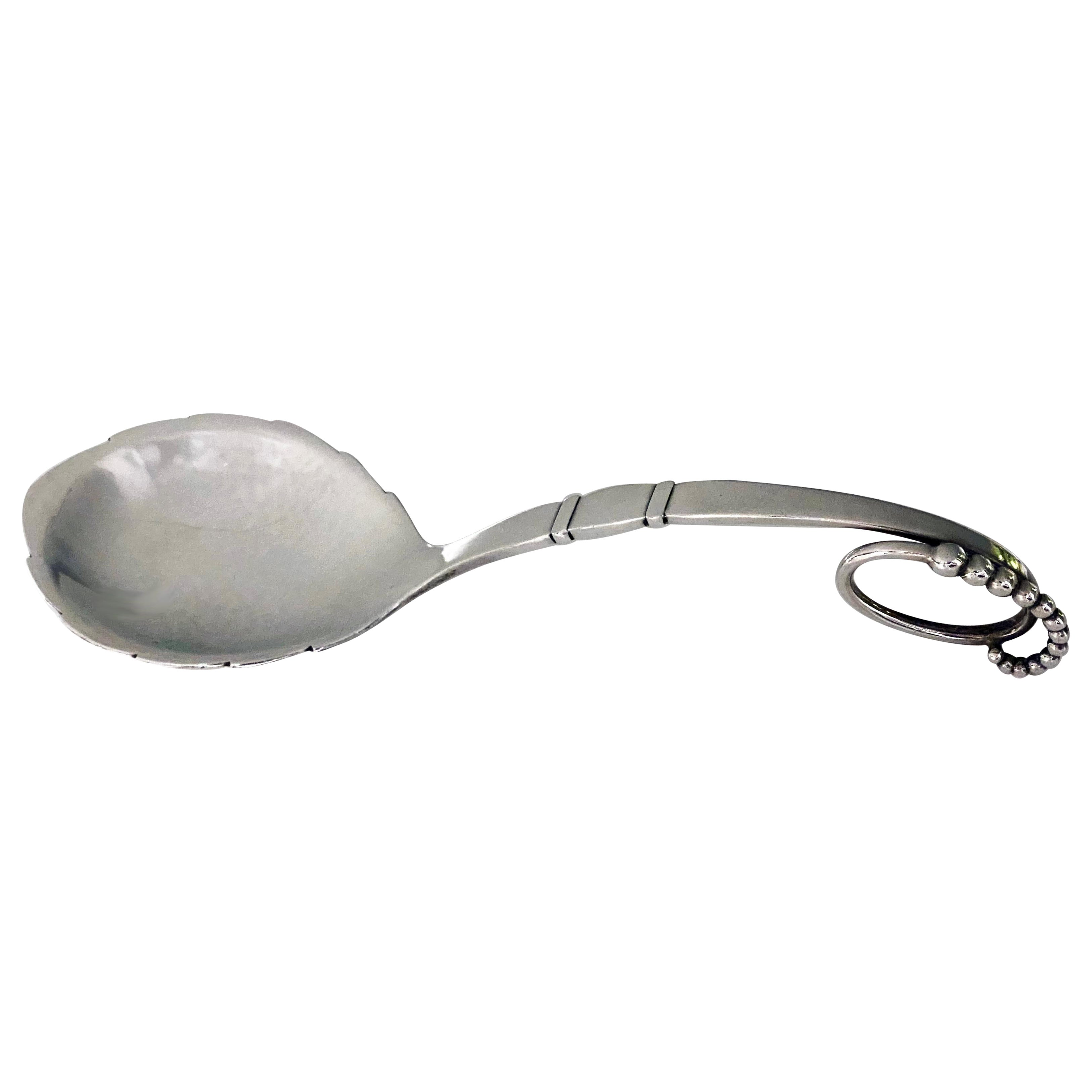 Georg Jensen Blossom Pattern Sterling silver Serving Spoon Ladle ...