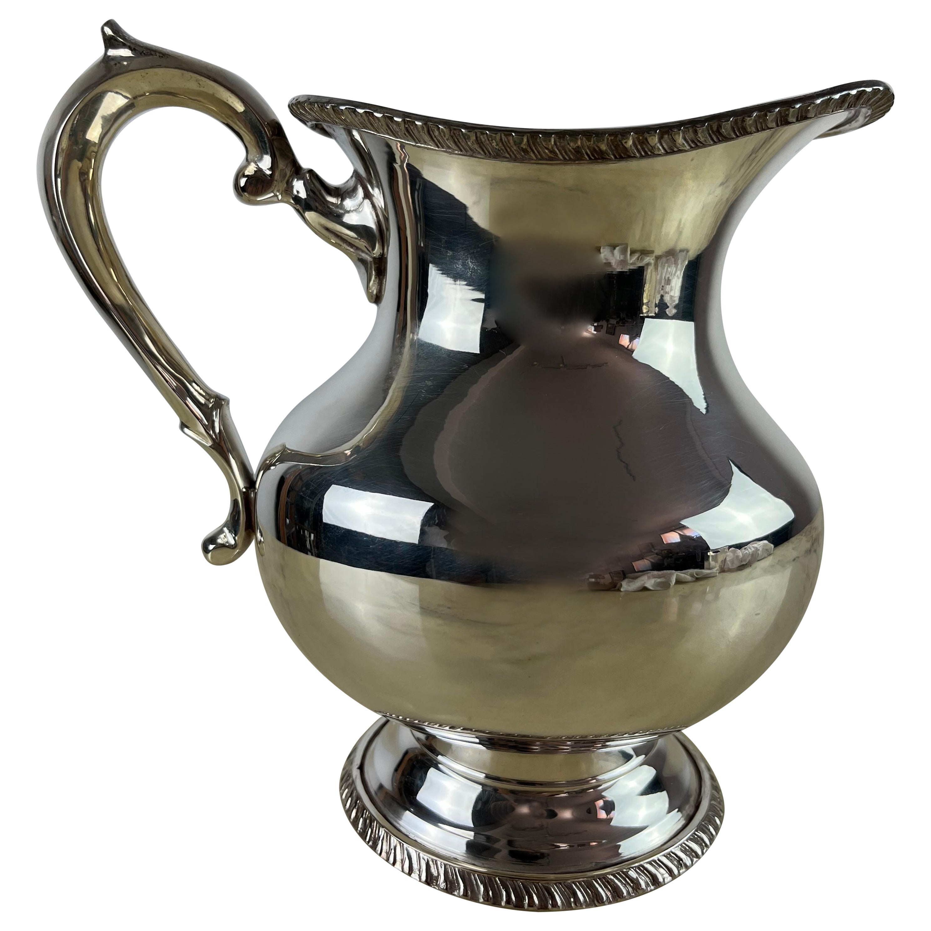 Hammered Silver Plate Pitcher by W.M. Mounts at 1stDibs | w m mounts ...