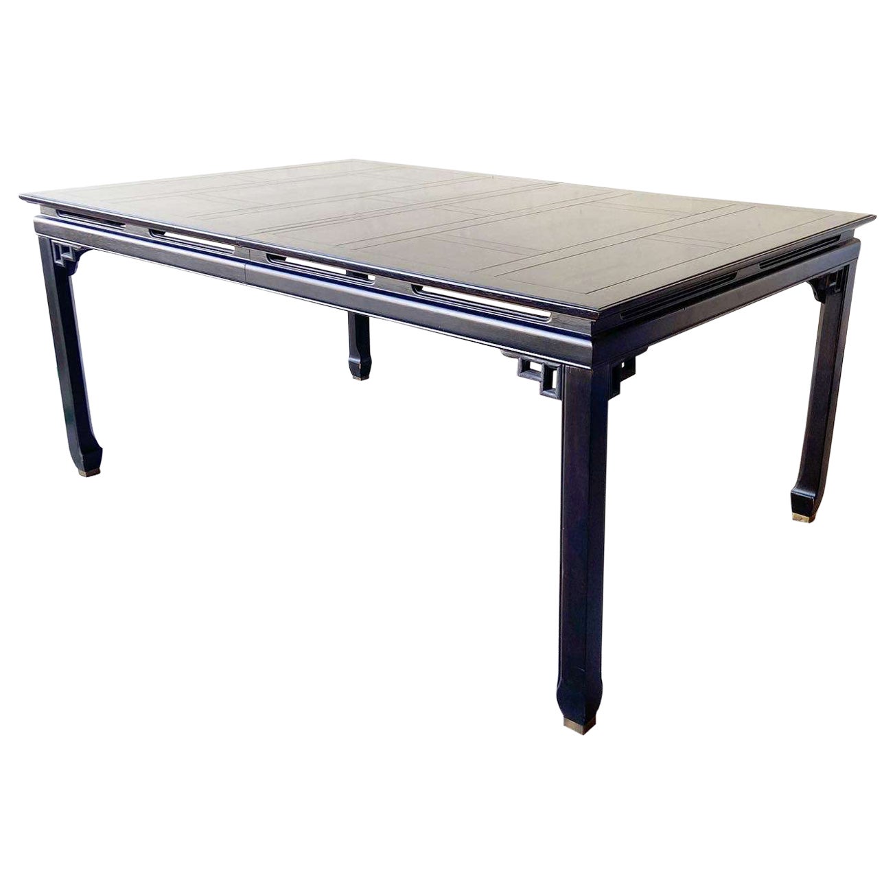 Chinoiserie Black Dining Table by Century Furniture For Sale at 1stDibs