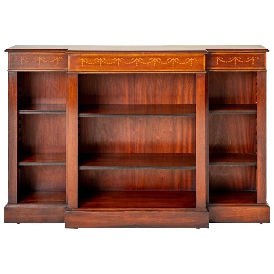 Pair of Satinwood Regency Style Low Open Bookcases Open Front For Sale ...
