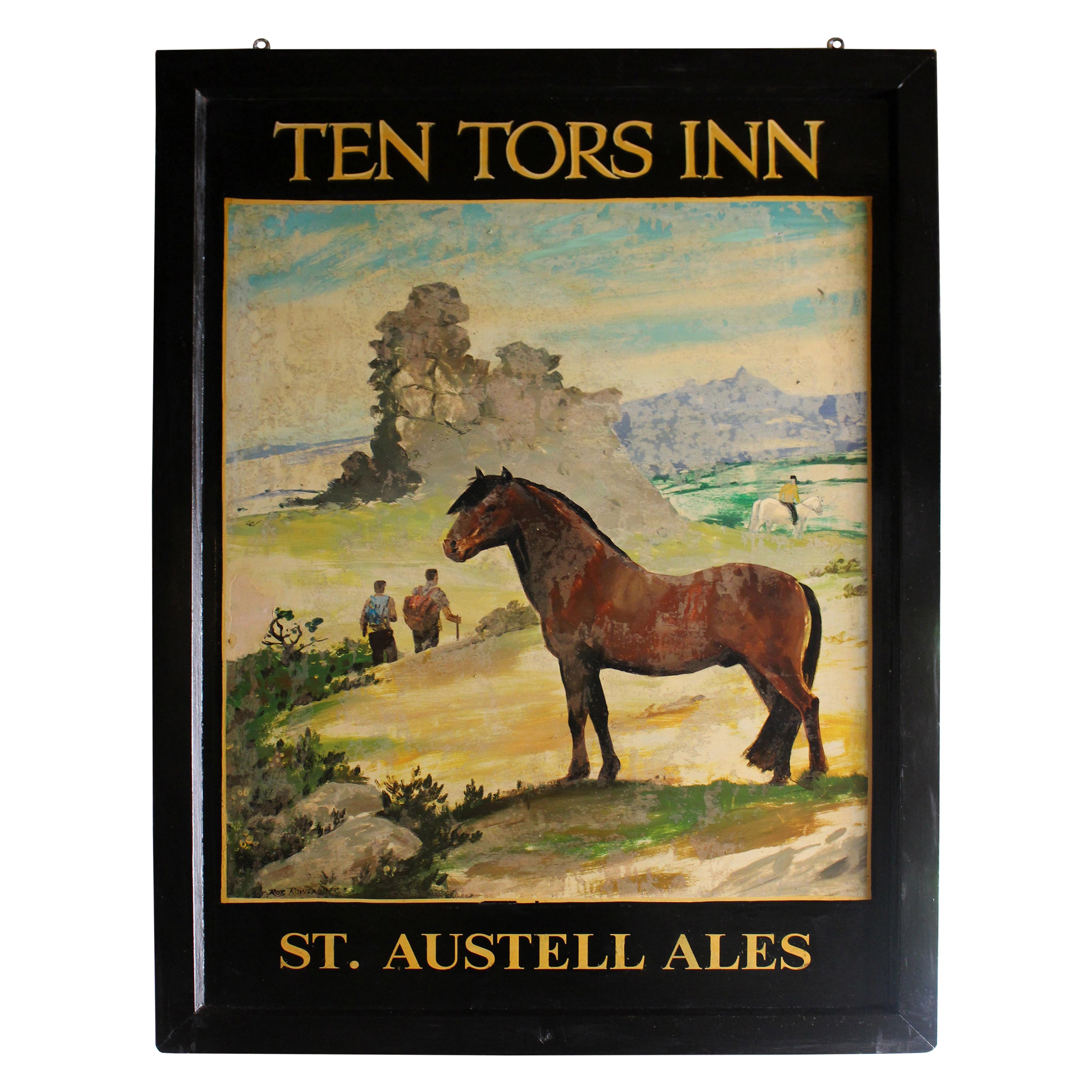 Vintage Pub Sign for "Ten Tors Inn" For Sale at 1stDibs