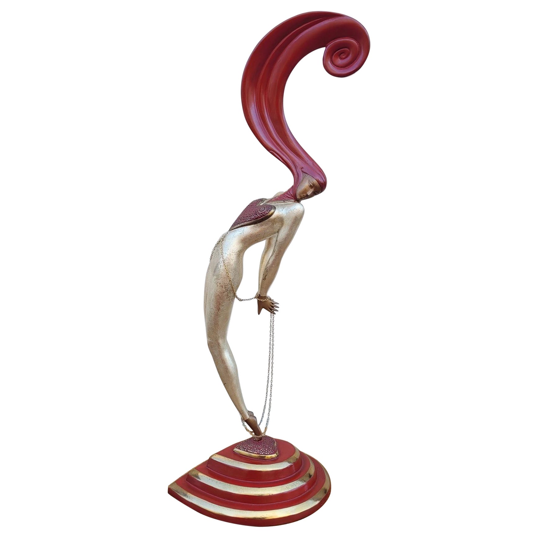 Erte Romain De Tirtoff "The Hunting" Bronze Sculpture For Sale at ...