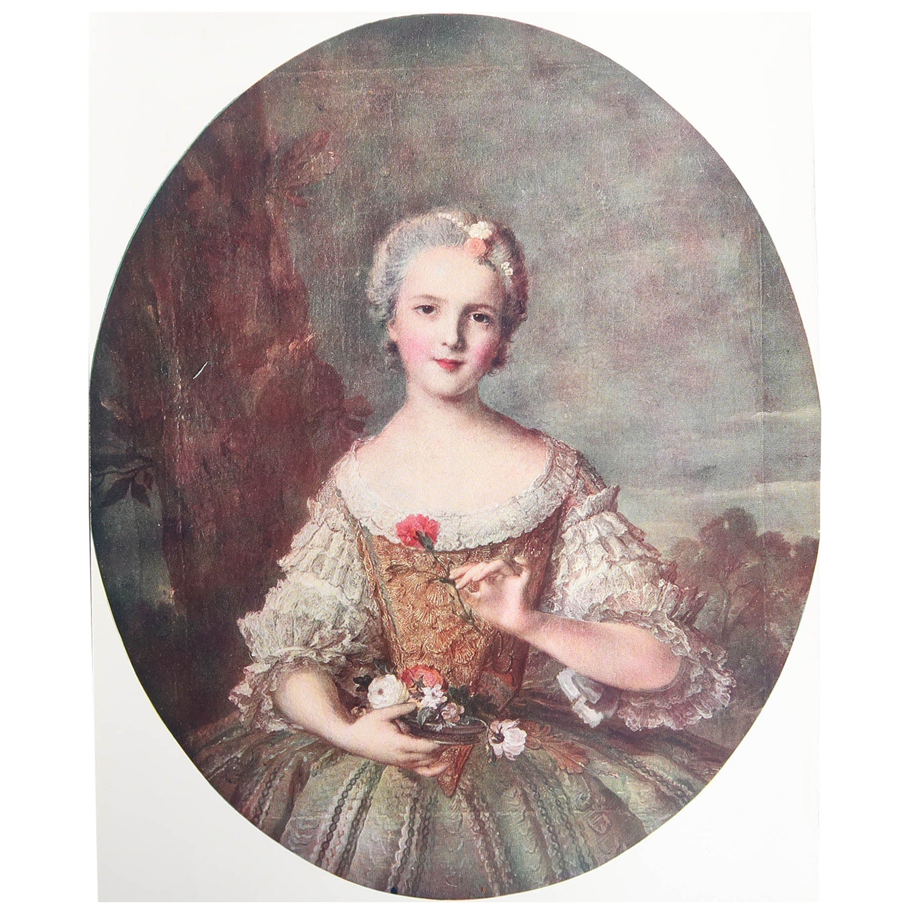 Impression ancienne d'origine de Madame Louise de France d'après J.M ...