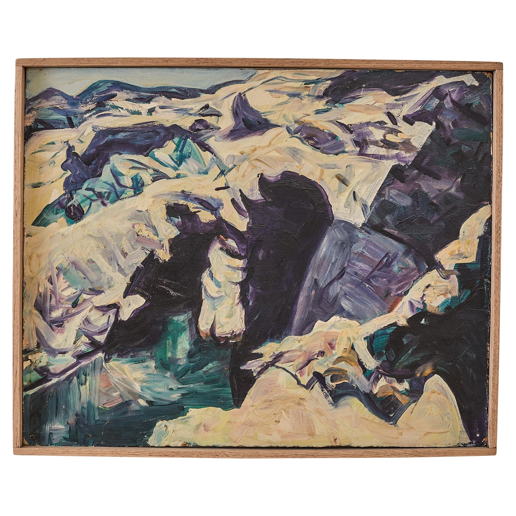 Rocky Coastal Landscape by William C. Meyer For Sale at 1stDibs