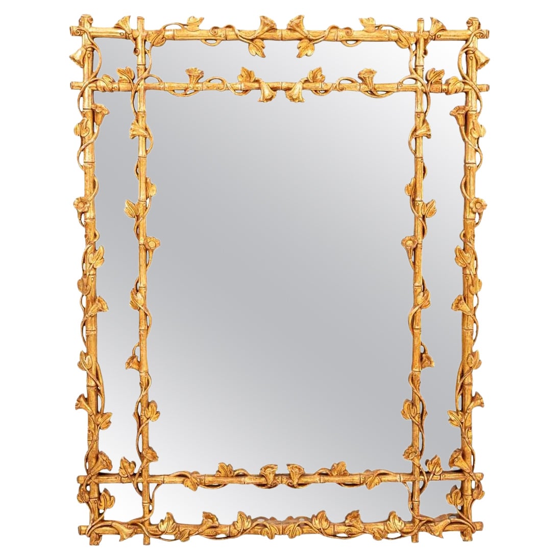 LaBarge Gilt Flowering Vine Mirror For Sale at 1stDibs