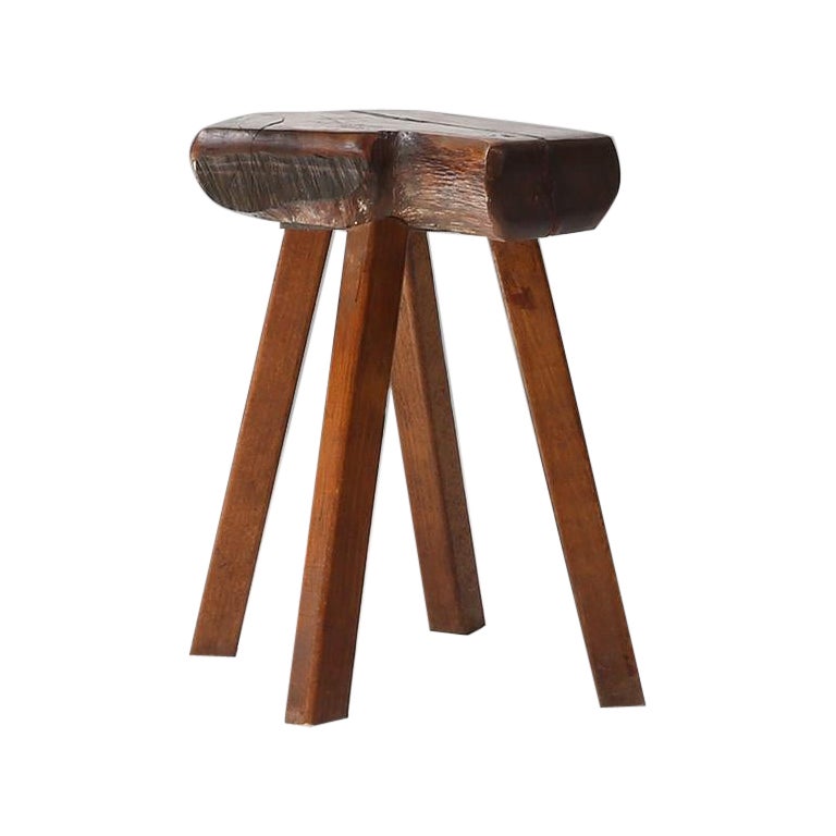 Handmade Rustic Tree Stump Stool at 1stDibs