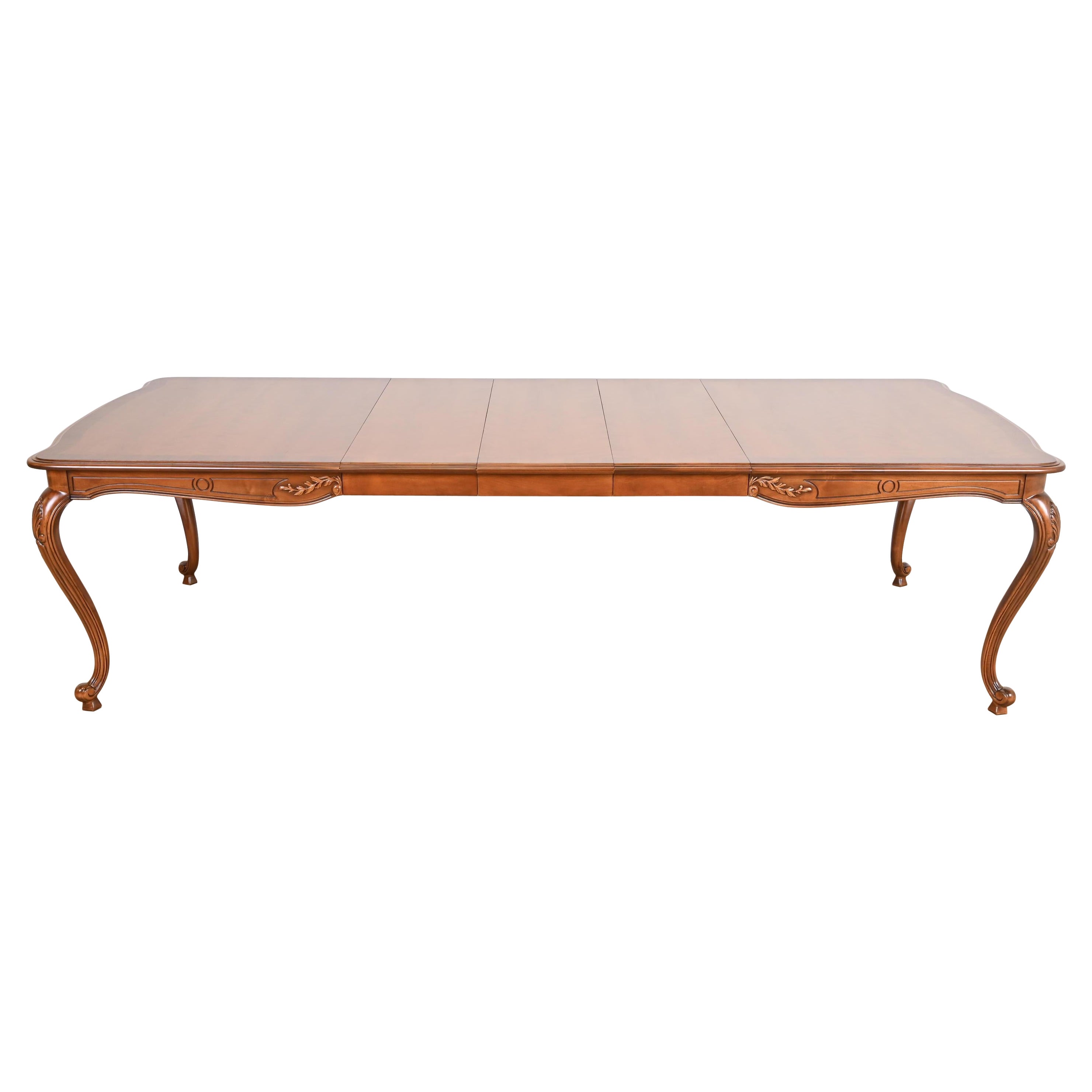 Romweber French Provincial Louis XV Cherry Wood Dining Table, Newly ...