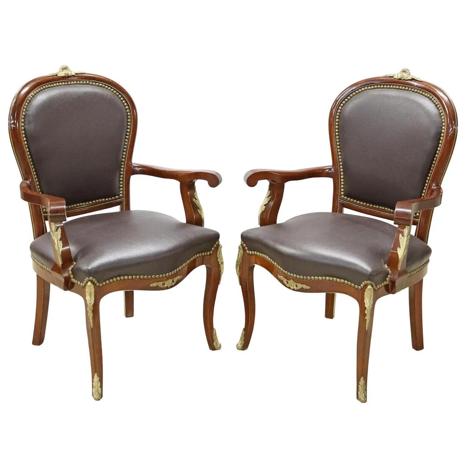 Louis Xv Style Carved Arm Chair Upholstered In Mohair Early 20th