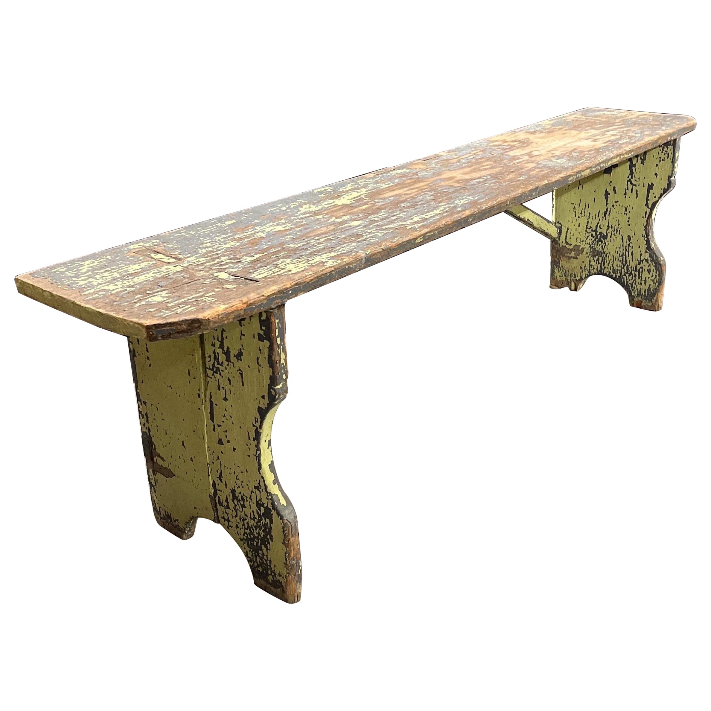 Antique American Railroad Station Bench at 1stDibs | railroad bench ...