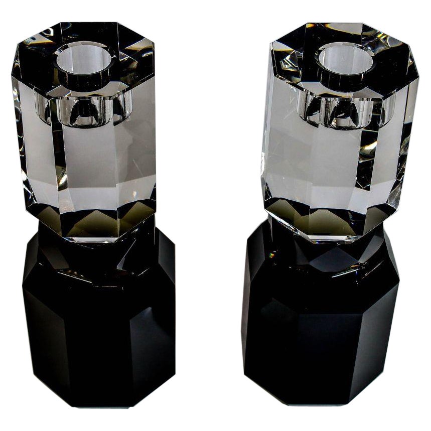 all' Eden Handmade Crystal Candlestick For Sale at 1stDibs