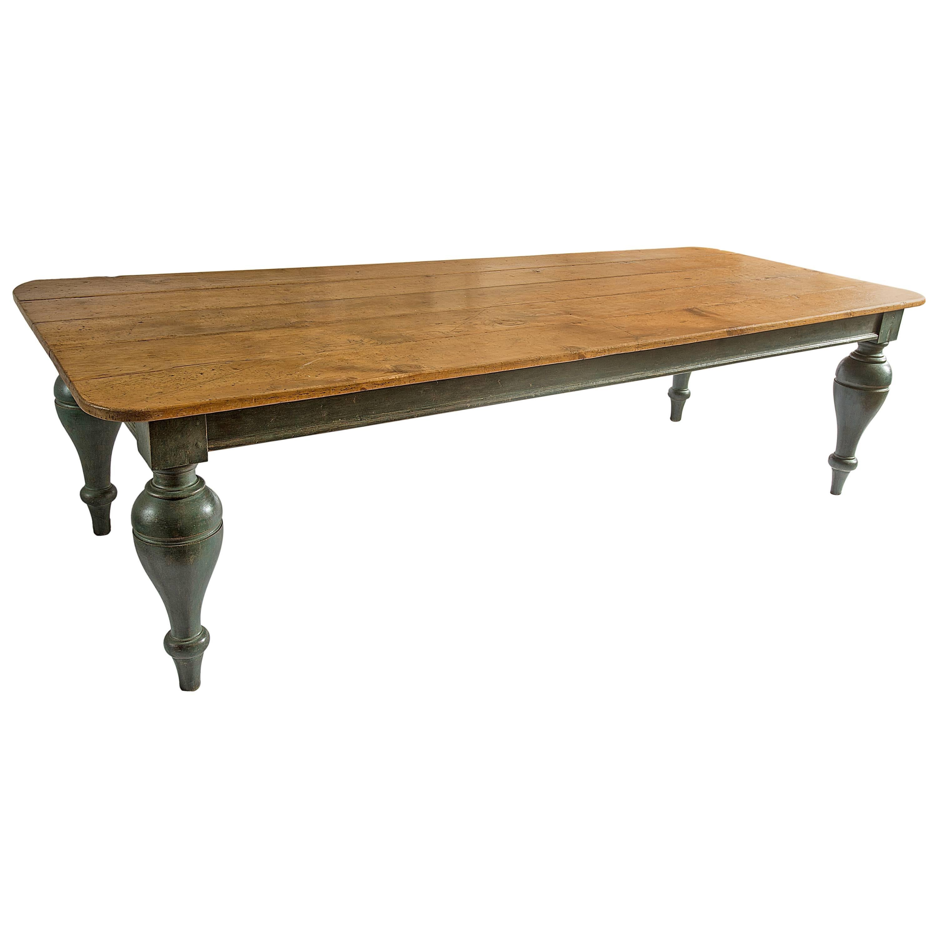 Large Harvest Table, circa 1875 at 1stDibs