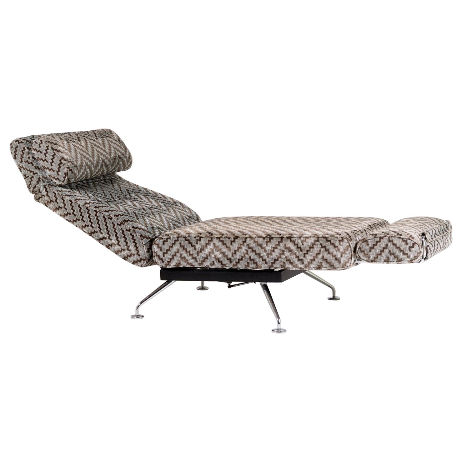 80s Modern Chaise Longue Day Bed Recliner Chair in Original Stone ...