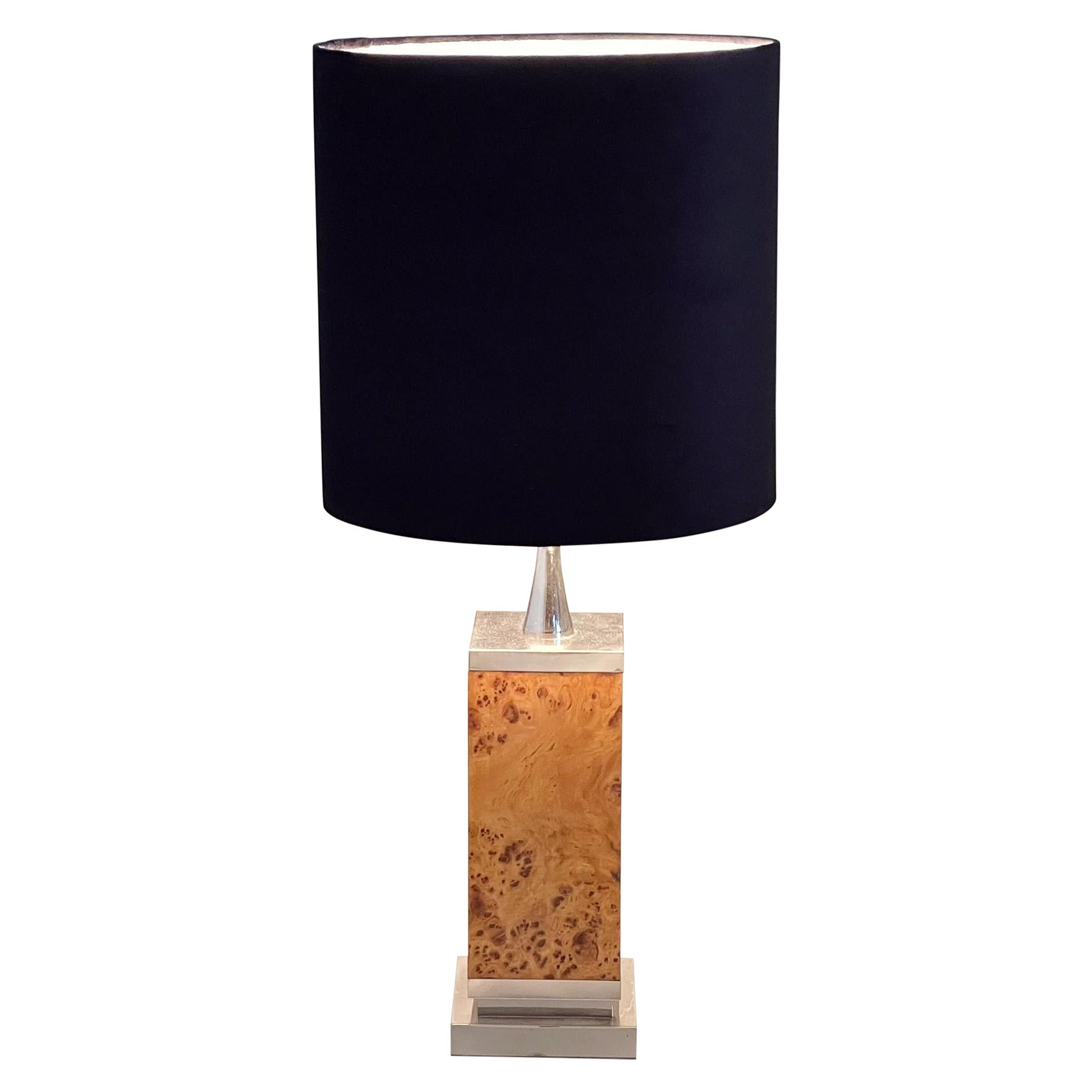 Restored Eight Rattan Pole Table Lamp W/ Wood Base For Sale at 1stDibs ...