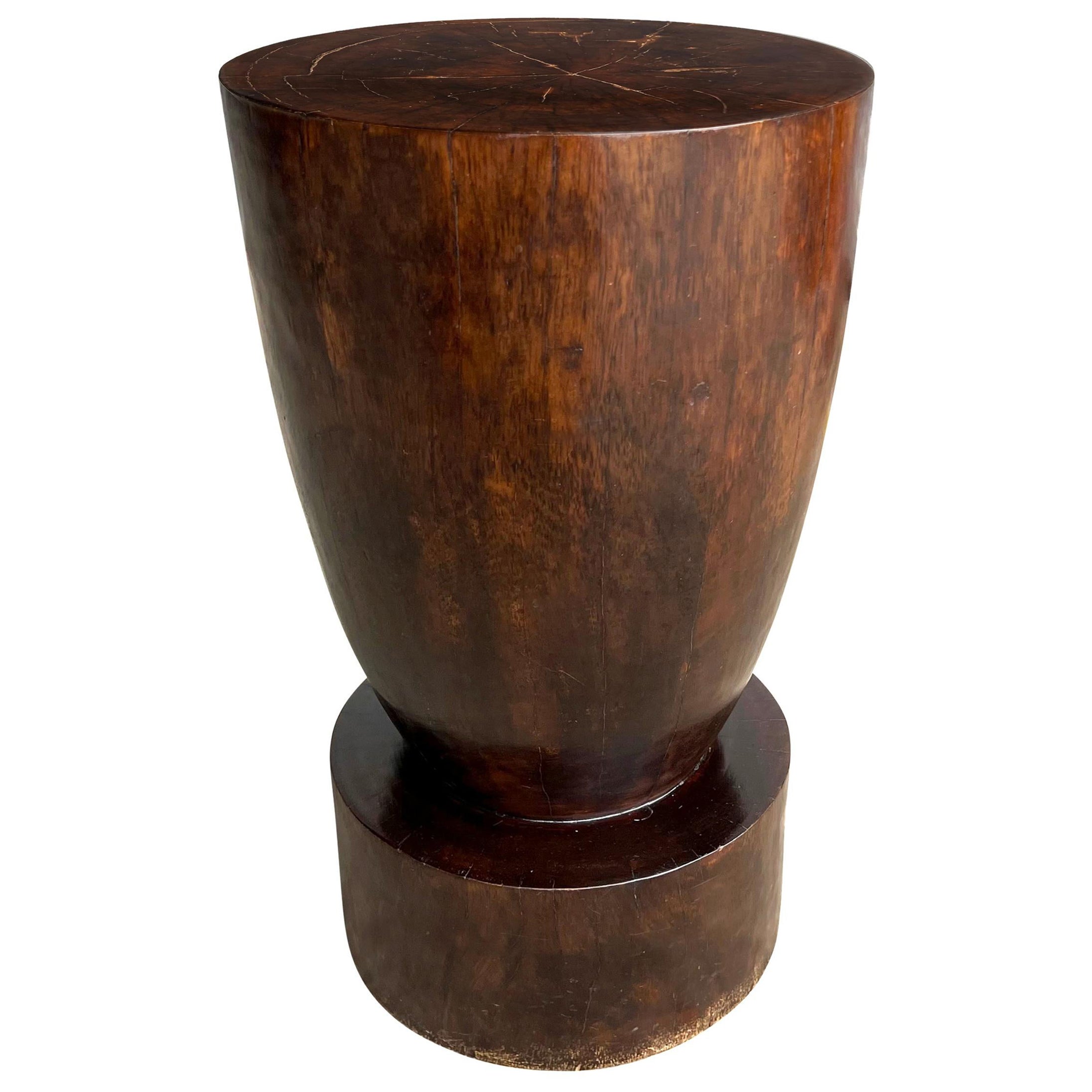 Modernist Wooden Waterfall Side Table For Sale at 1stDibs
