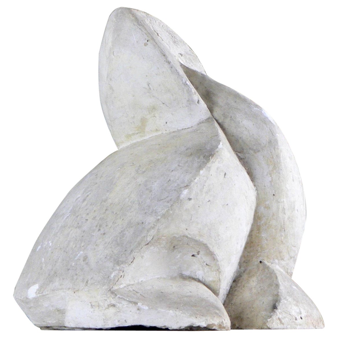 Abstract plaster sculpture from the 1950s with a French origin. For ...