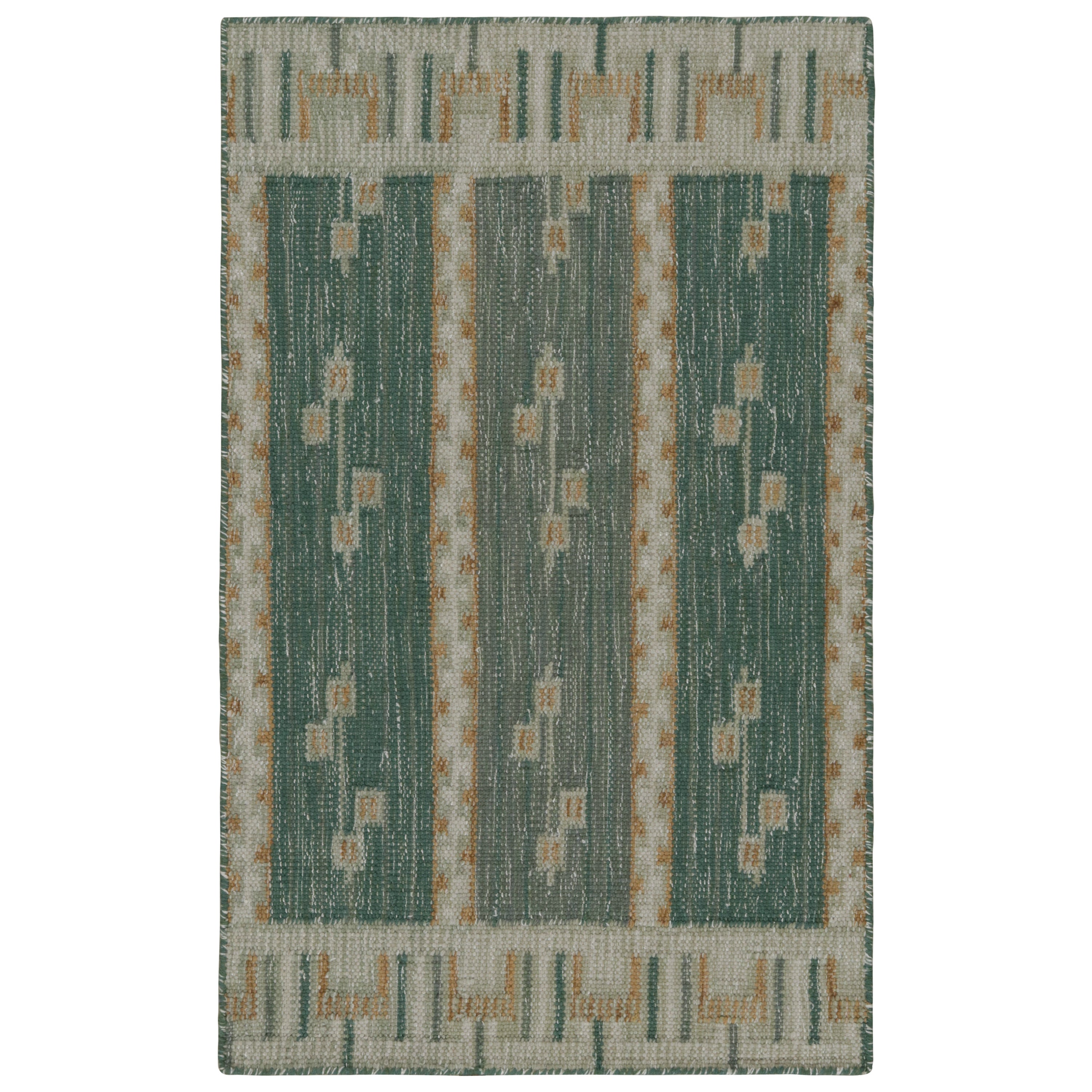 Rug and Kilim’s Pink Scandinavian Style Kilim Scatter Rug with ...