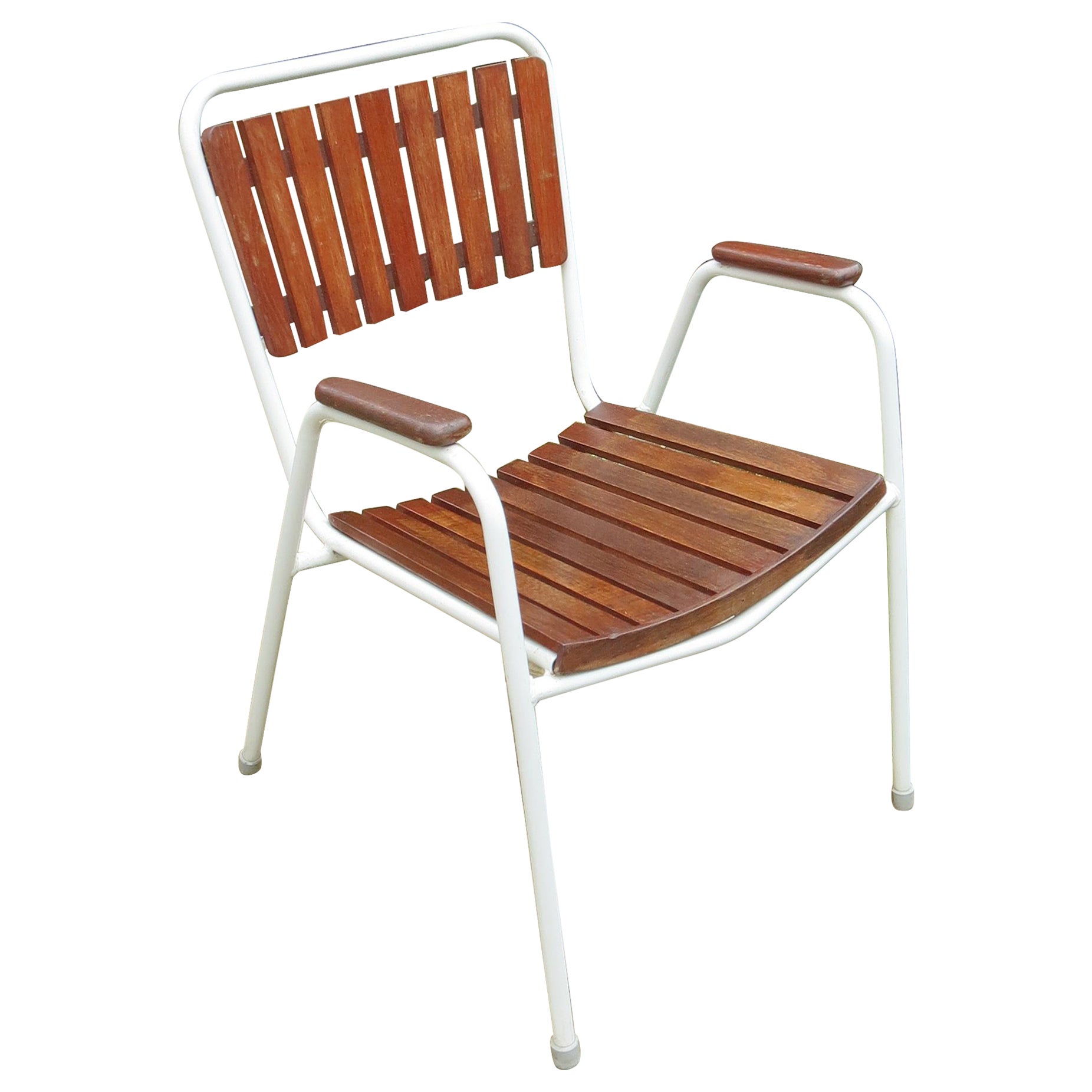 Midcentury Danish Garden Daneline Stacking chair For Sale at 1stDibs