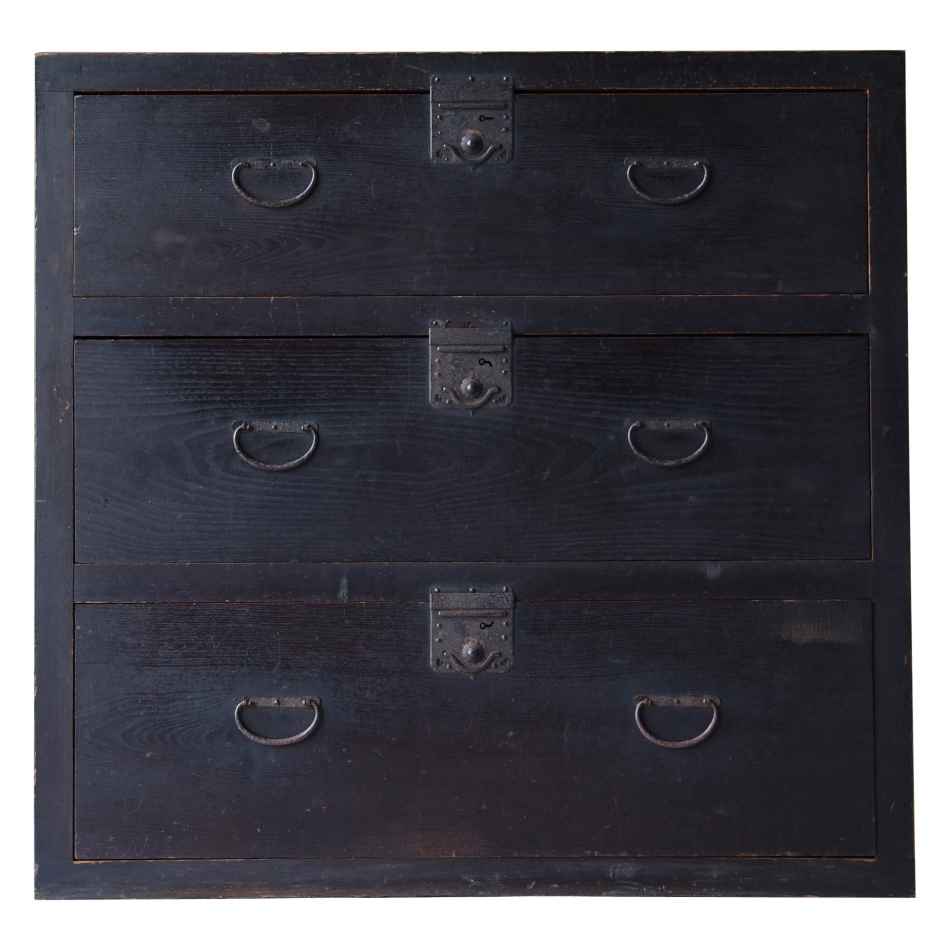 Japanese Antique Large Drawer 1860s-1900s / Tansu Sideboard Wabi Sabi ...